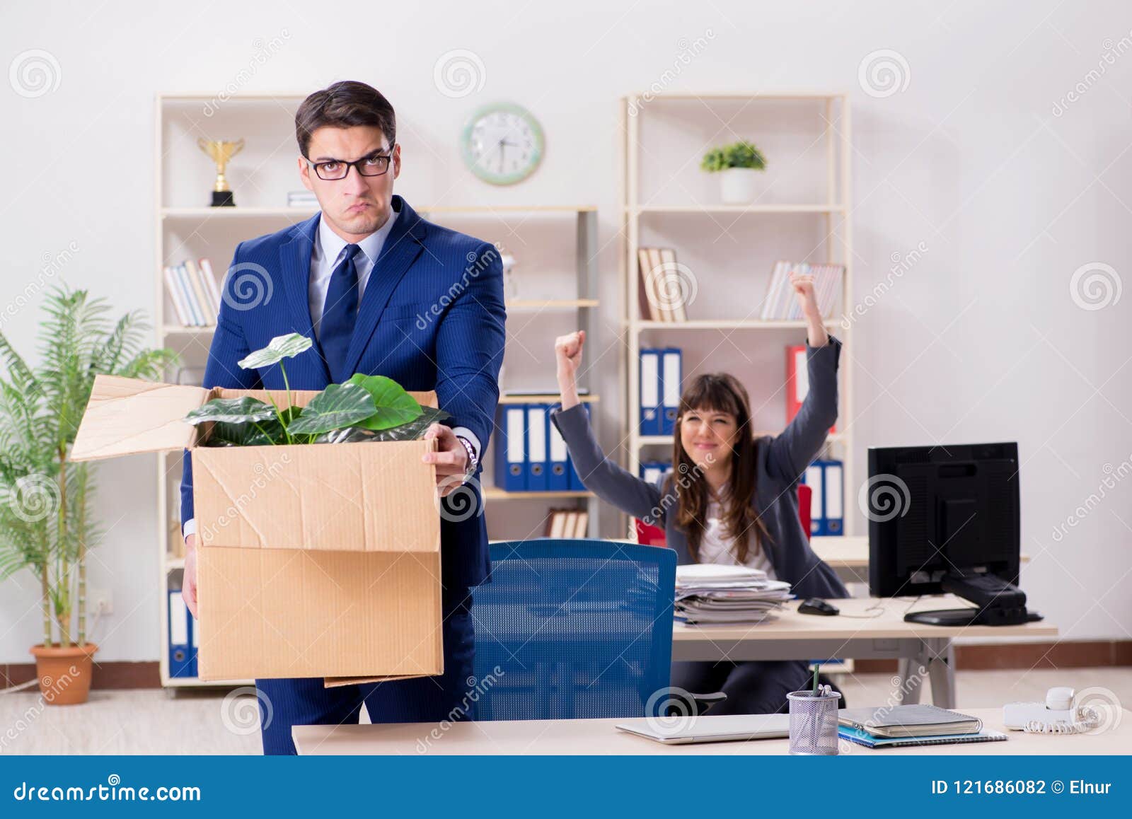 The Person Being Fired from His Work Stock Photo - Image of laid, fired ...