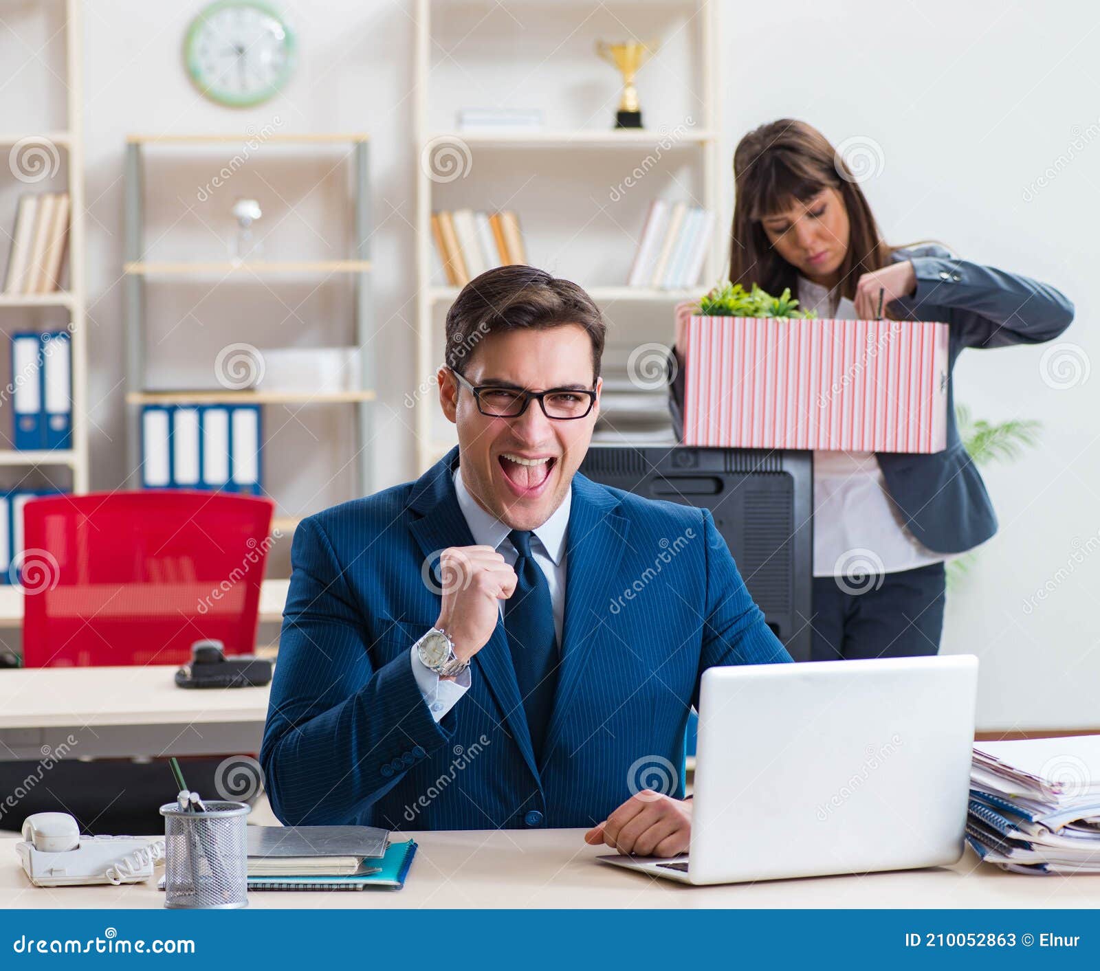 Person Being Fired from His Work Stock Image - Image of layoff ...