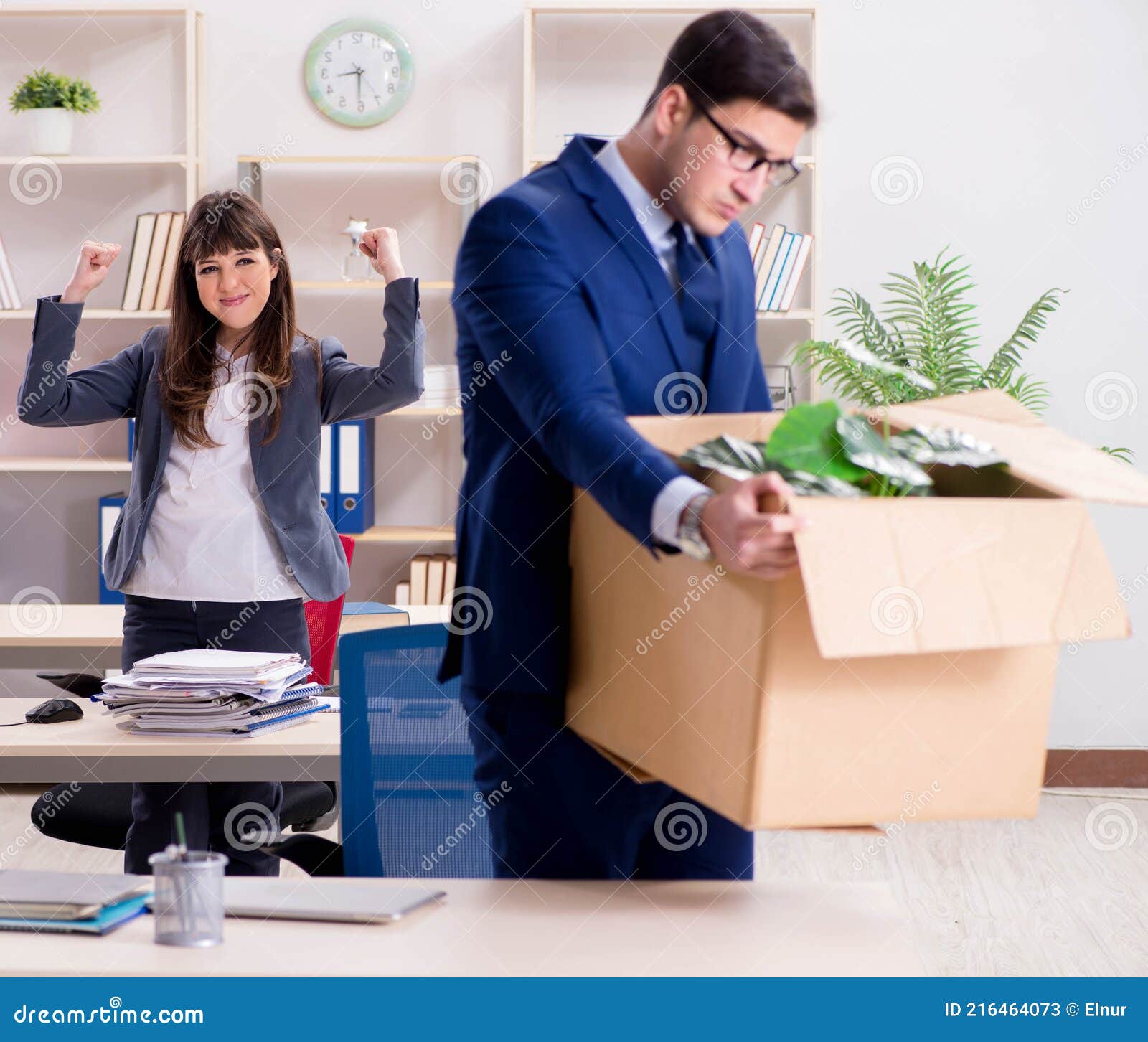 Person Being Fired from His Work Stock Image - Image of downsizing ...