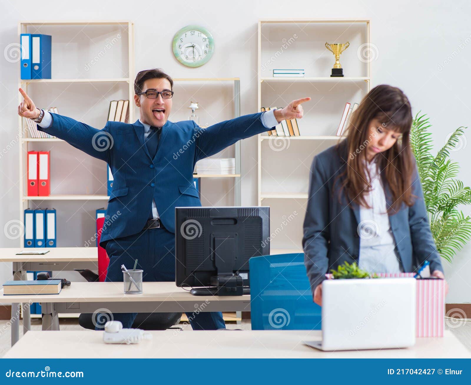 Person Being Fired from His Work Stock Image - Image of relocation ...