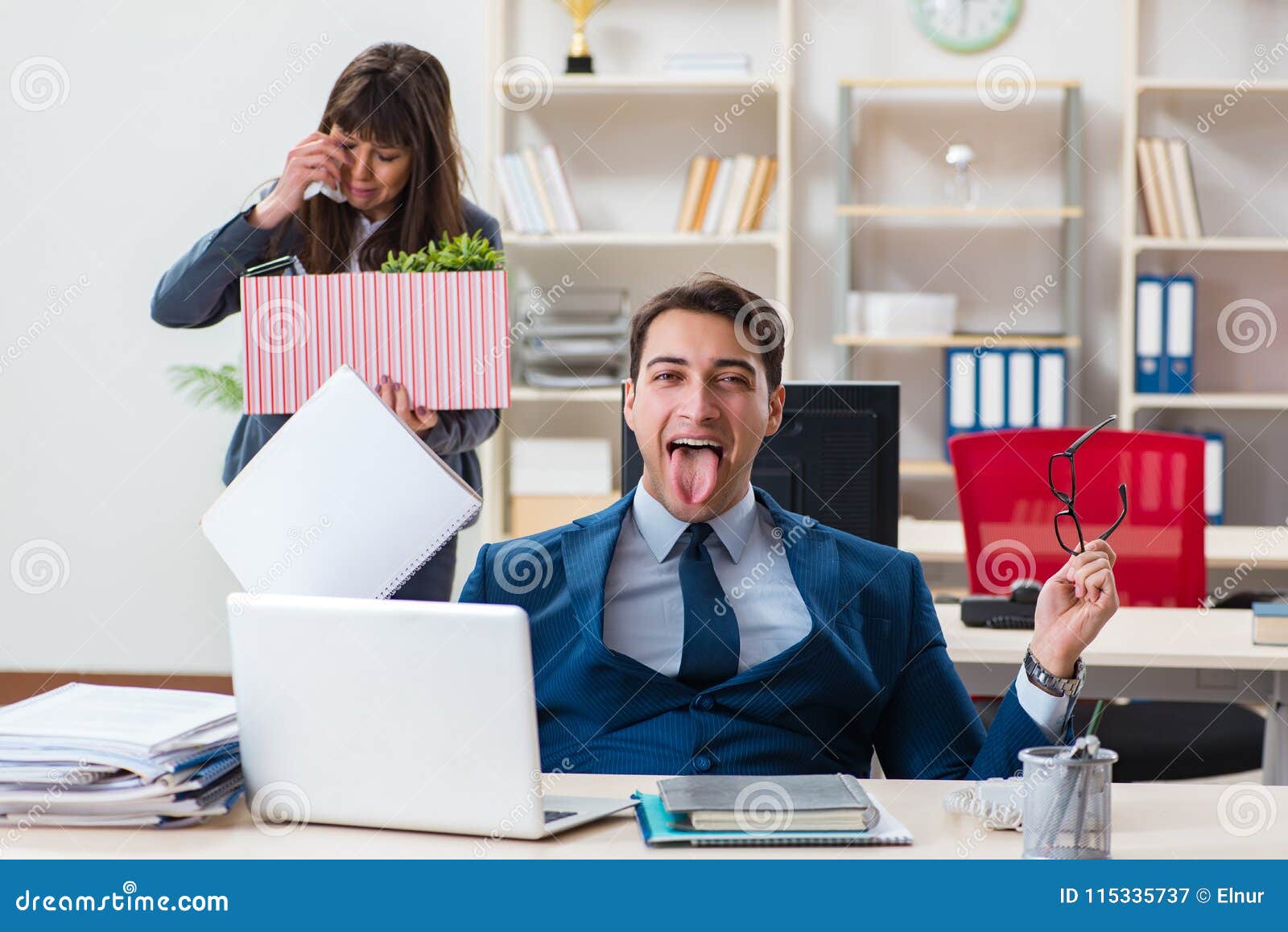 The Person Being Fired from His Work Stock Image - Image of employment ...