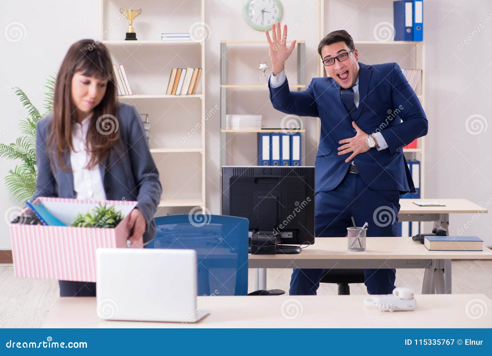 The Person Being Fired from His Work Stock Image - Image of career ...