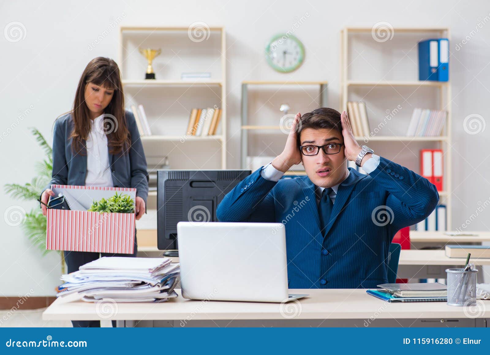 The Person Being Fired from His Work Stock Photo - Image of loss ...