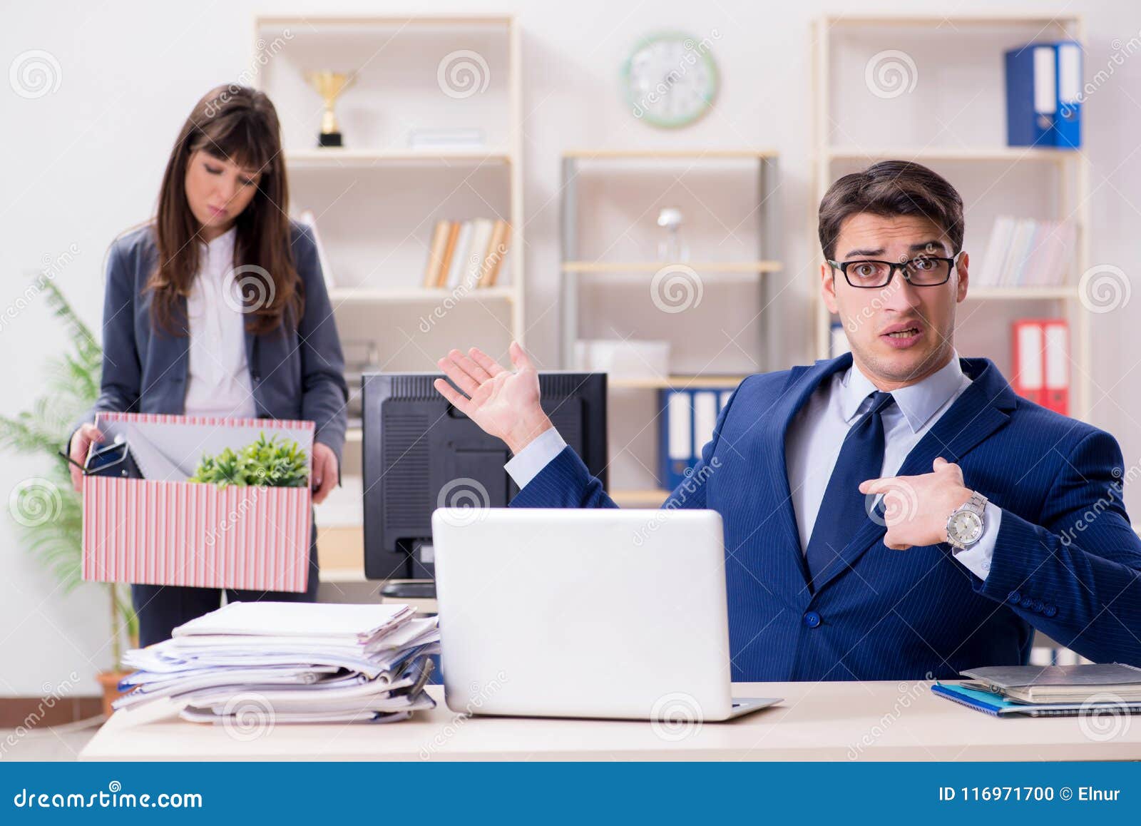 The Person Being Fired from His Work Stock Photo - Image of packing ...