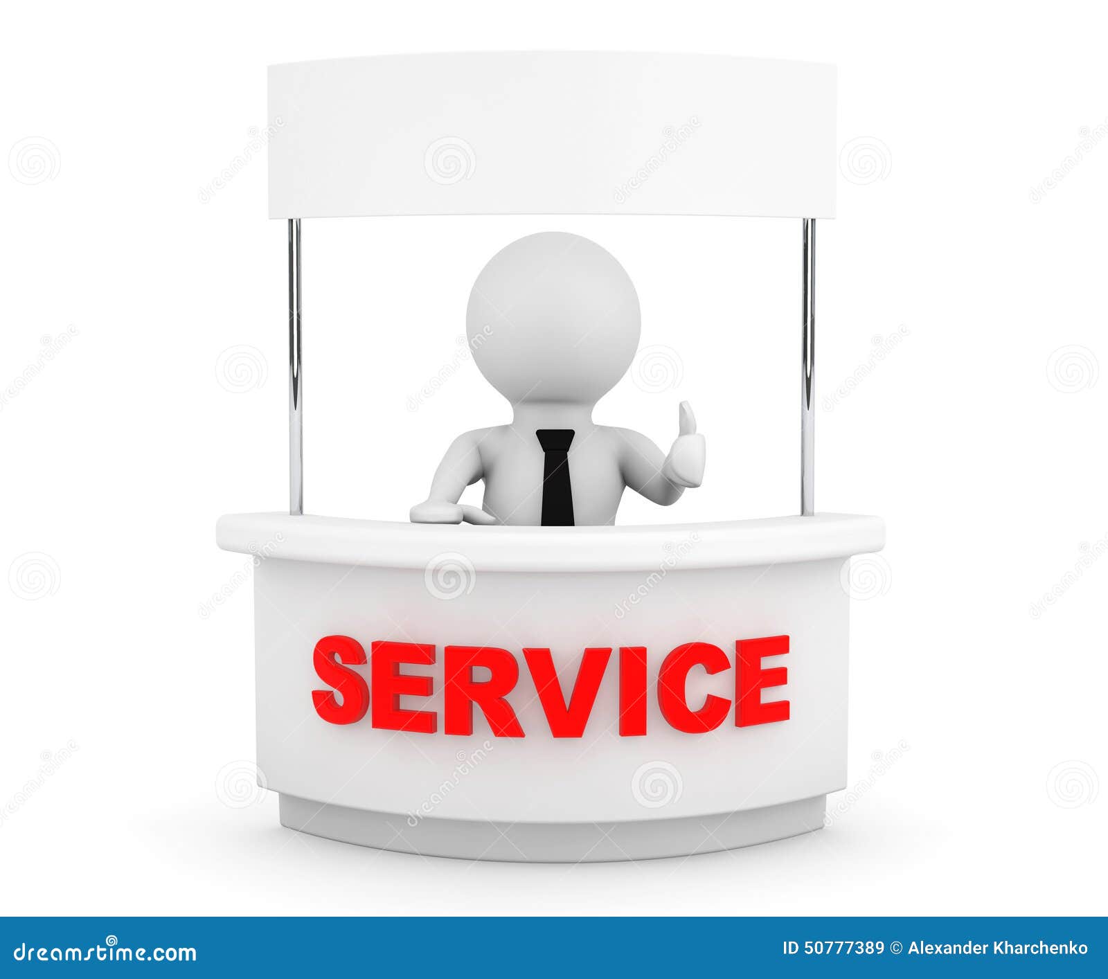 Person with Blank Service Stand Stock Image - Image of advertising ...