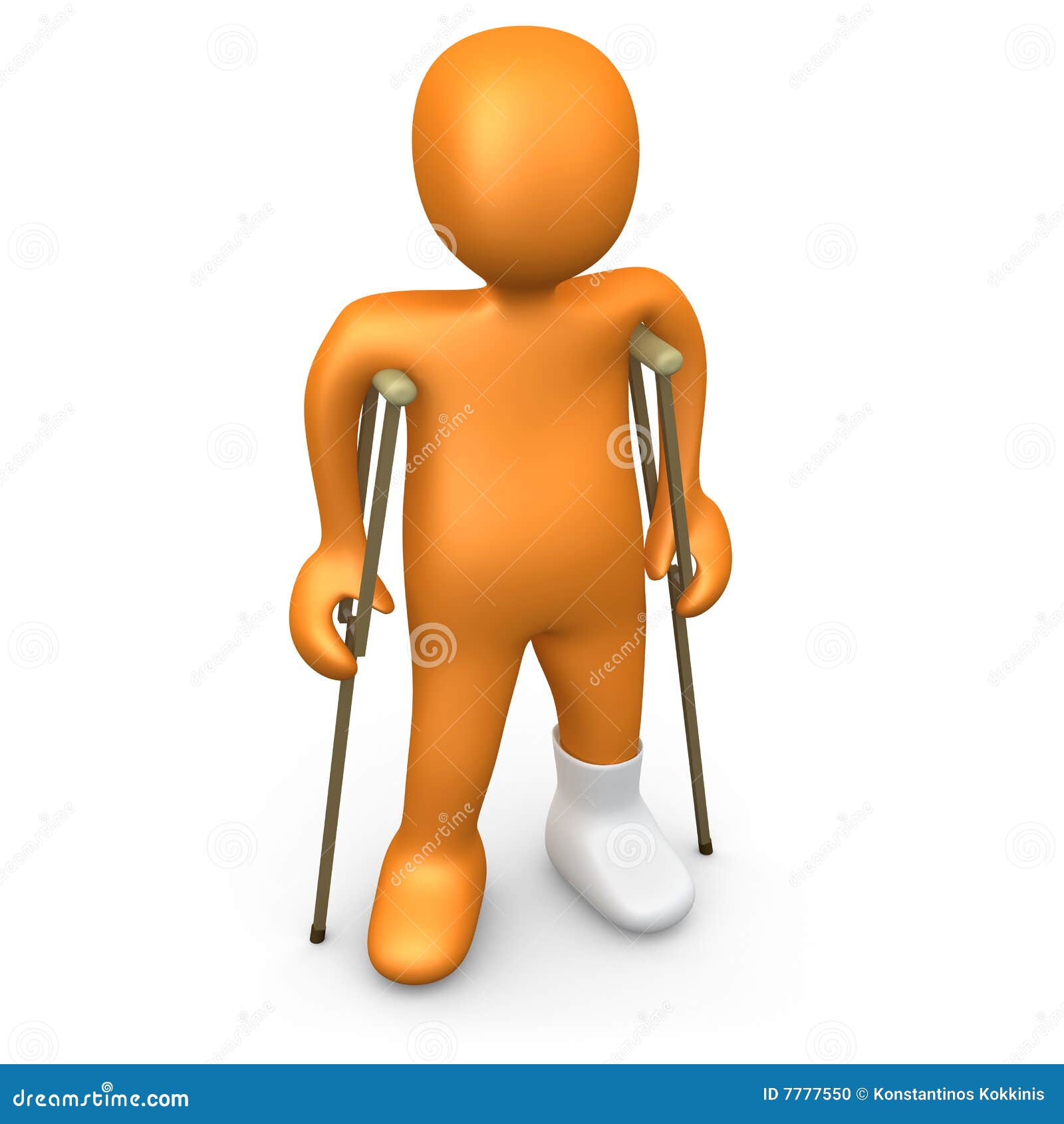Broken Foot Icon. Bone Fracture. Injured Leg In Plaster, Bandage ...