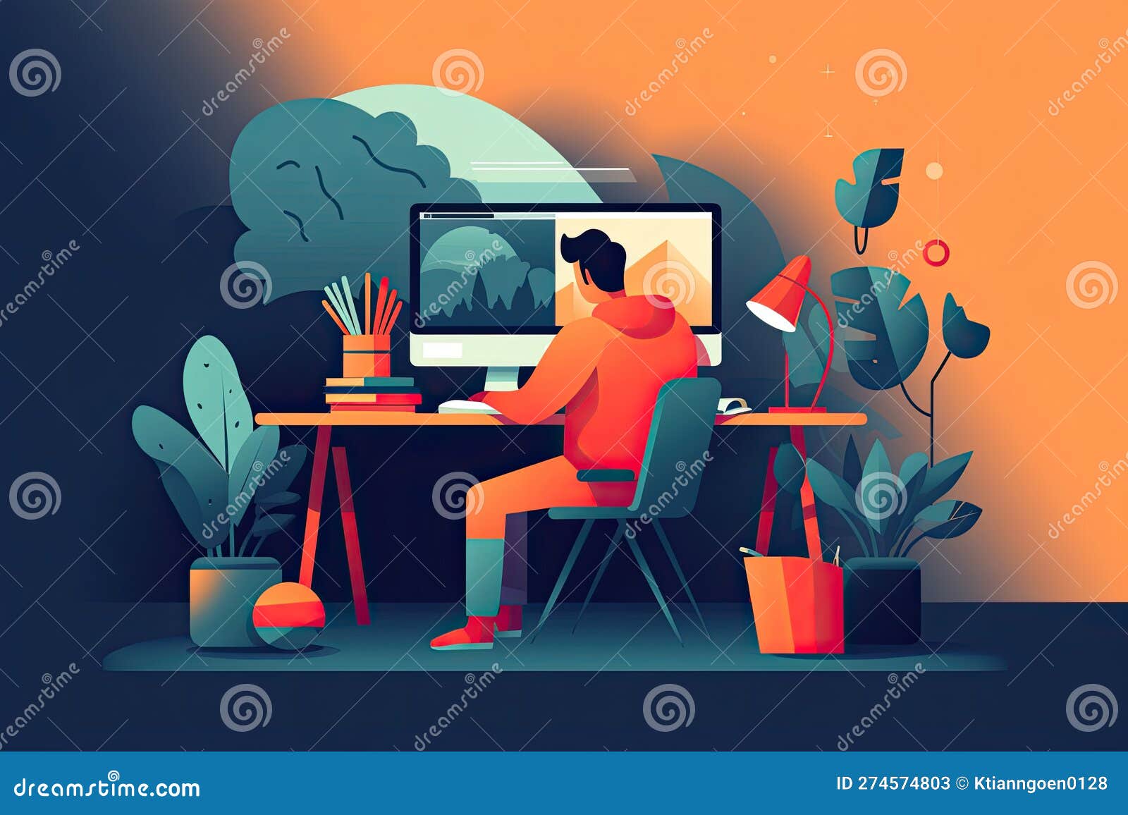 A Person Browsing Products on a Computer Device while Sitting at a Desk ...