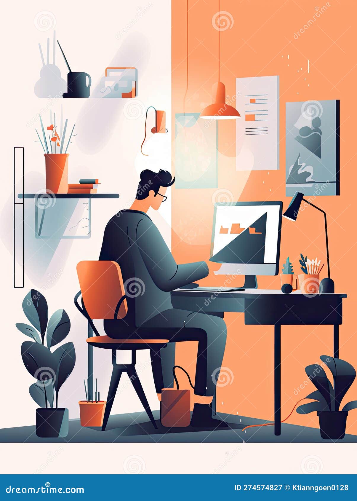 A Person Browsing Products on a Computer Device while Sitting at a Desk ...