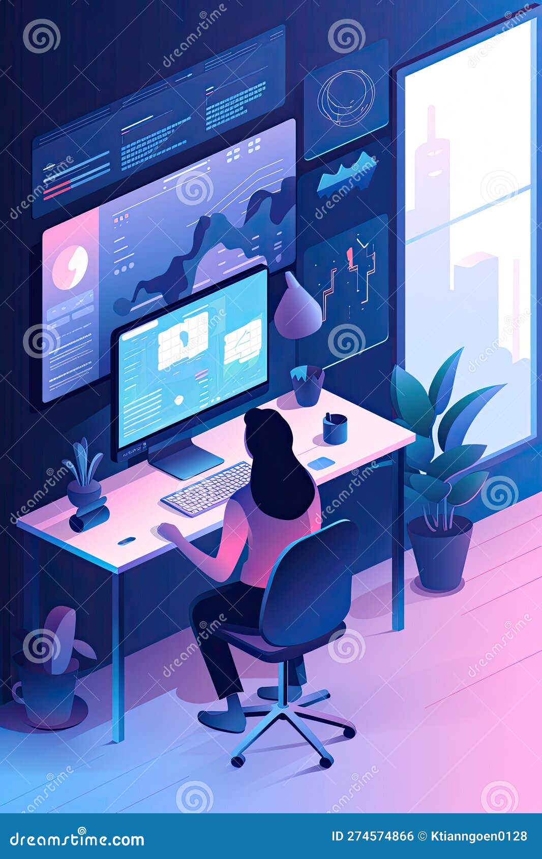 A Person Browsing Products on a Computer Device while Sitting at a Desk ...