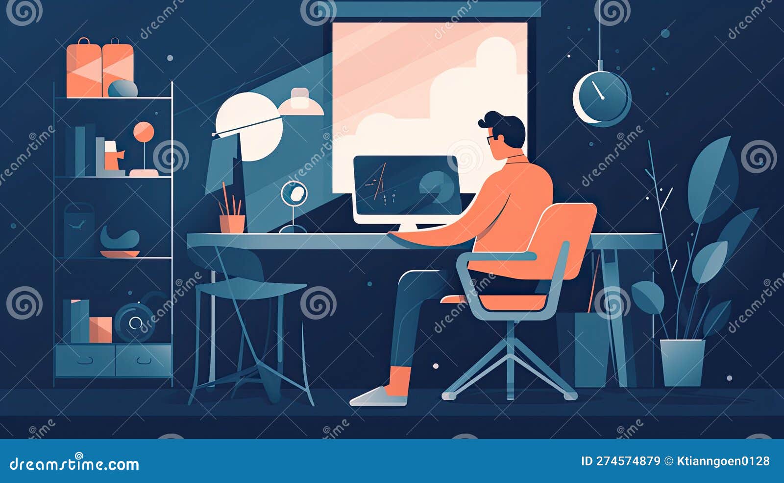 A Person Browsing Products on a Computer Device while Sitting at a Desk ...