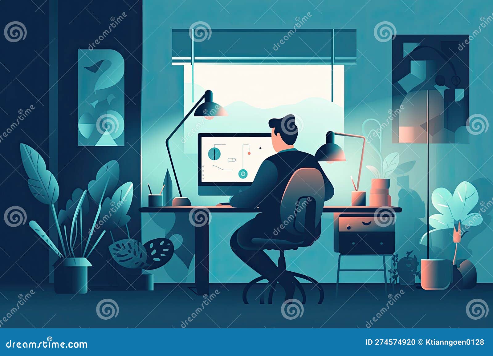 A Person Browsing Products on a Computer Device while Sitting at a Desk ...