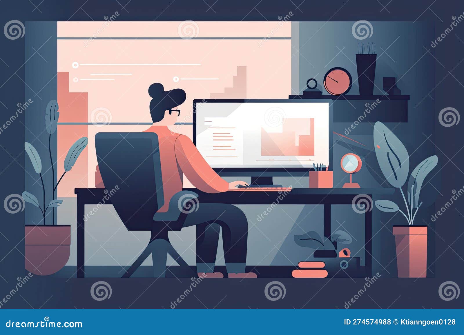 A Person Browsing Products on a Computer Device while Sitting at a Desk ...