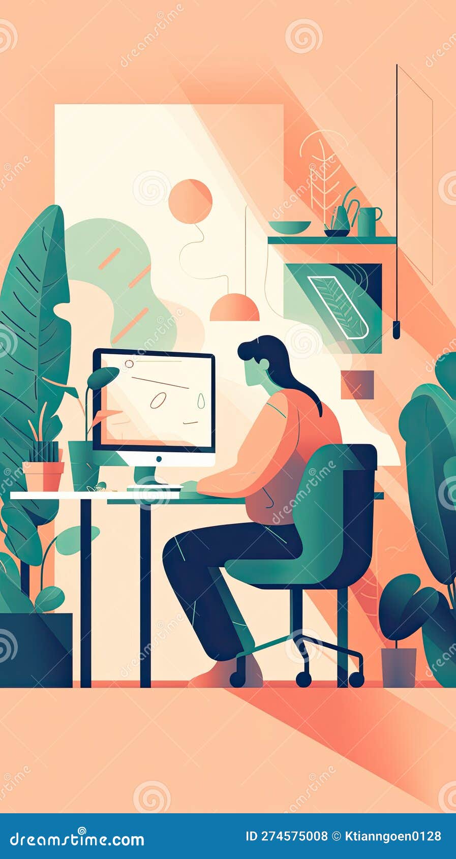 A Person Browsing Products on a Computer Device while Sitting at a Desk ...