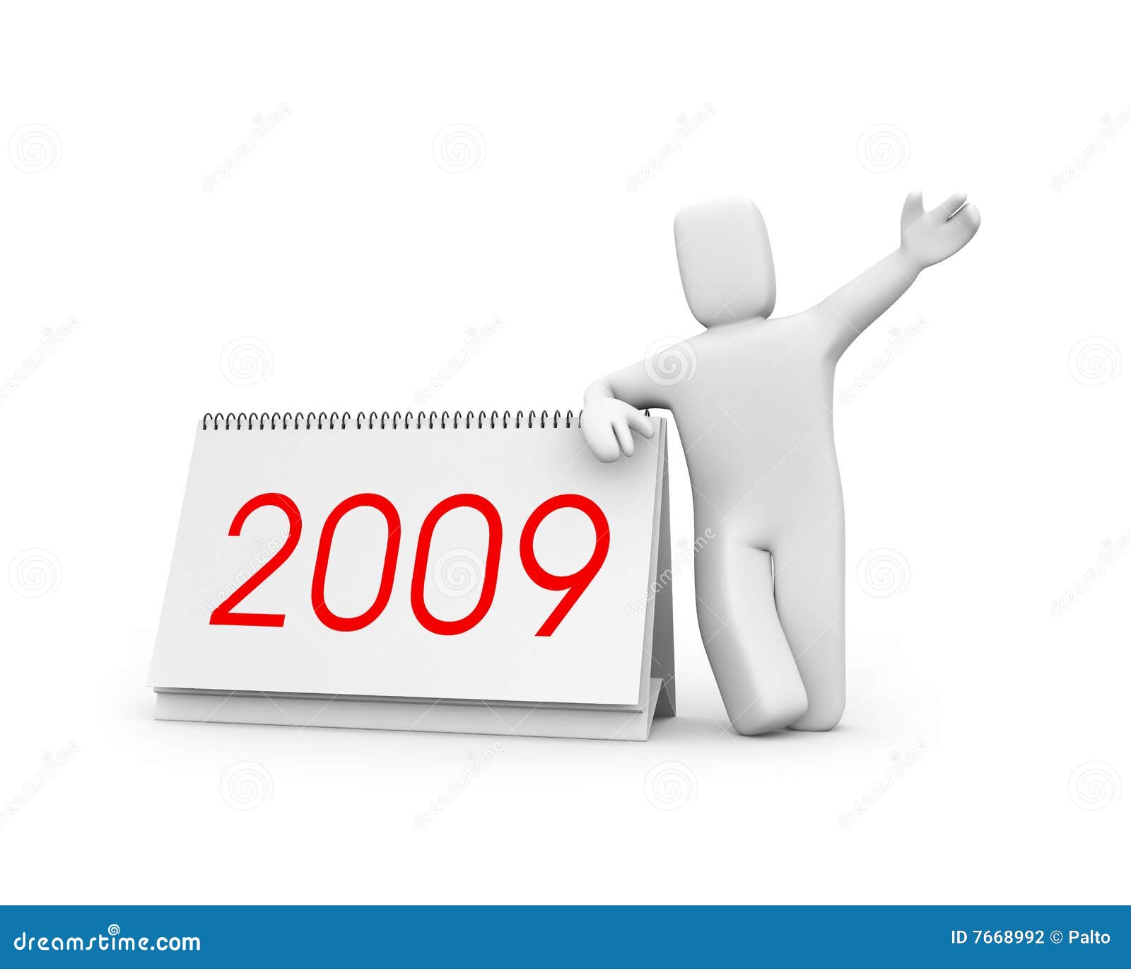 Person and Calendar. Easy Editable Image Stock Illustration ...