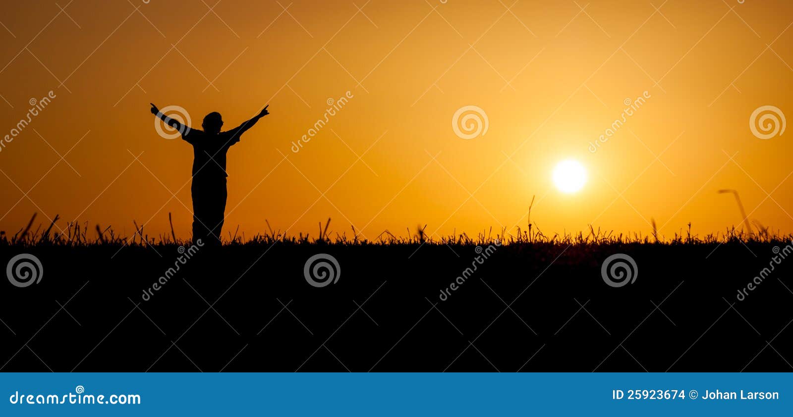 Person Celebrating Life at Sunset Stock Photo - Image of achievement ...