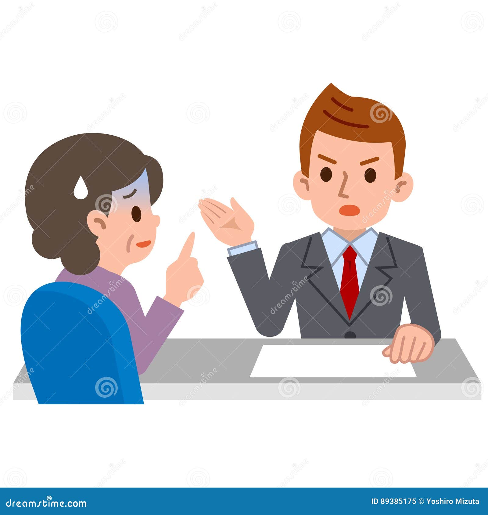 The Person in Charge of the Arrogant Attitude Stock Vector ...