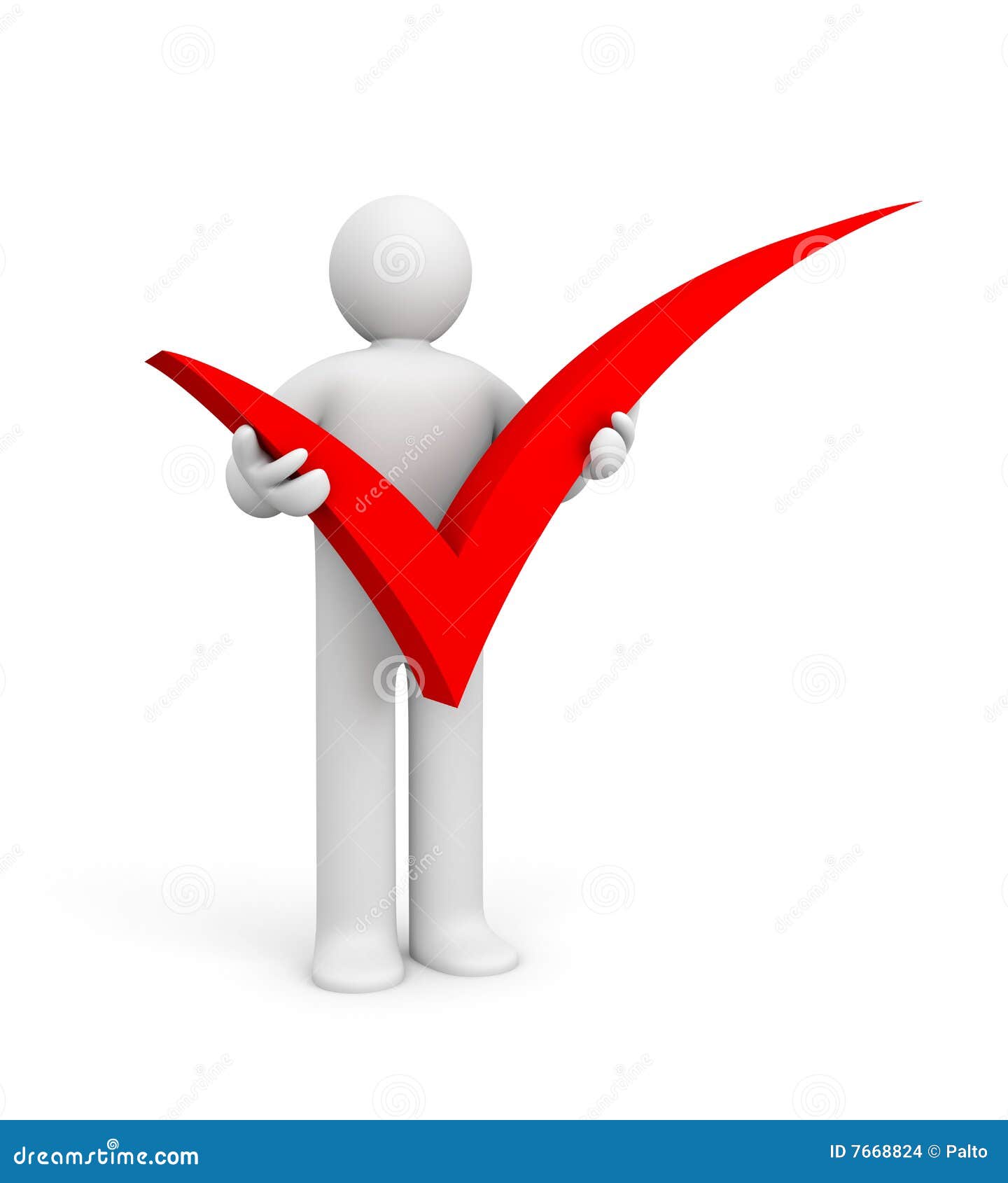 Person and check symbol stock illustration. Illustration of stand - 7668824