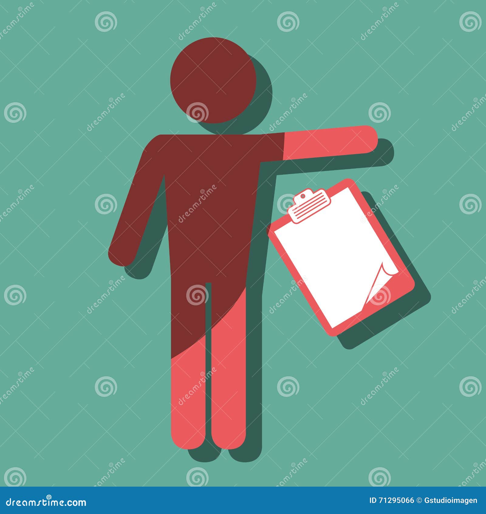 Person With Checklist Design Royalty-Free Illustration | CartoonDealer ...