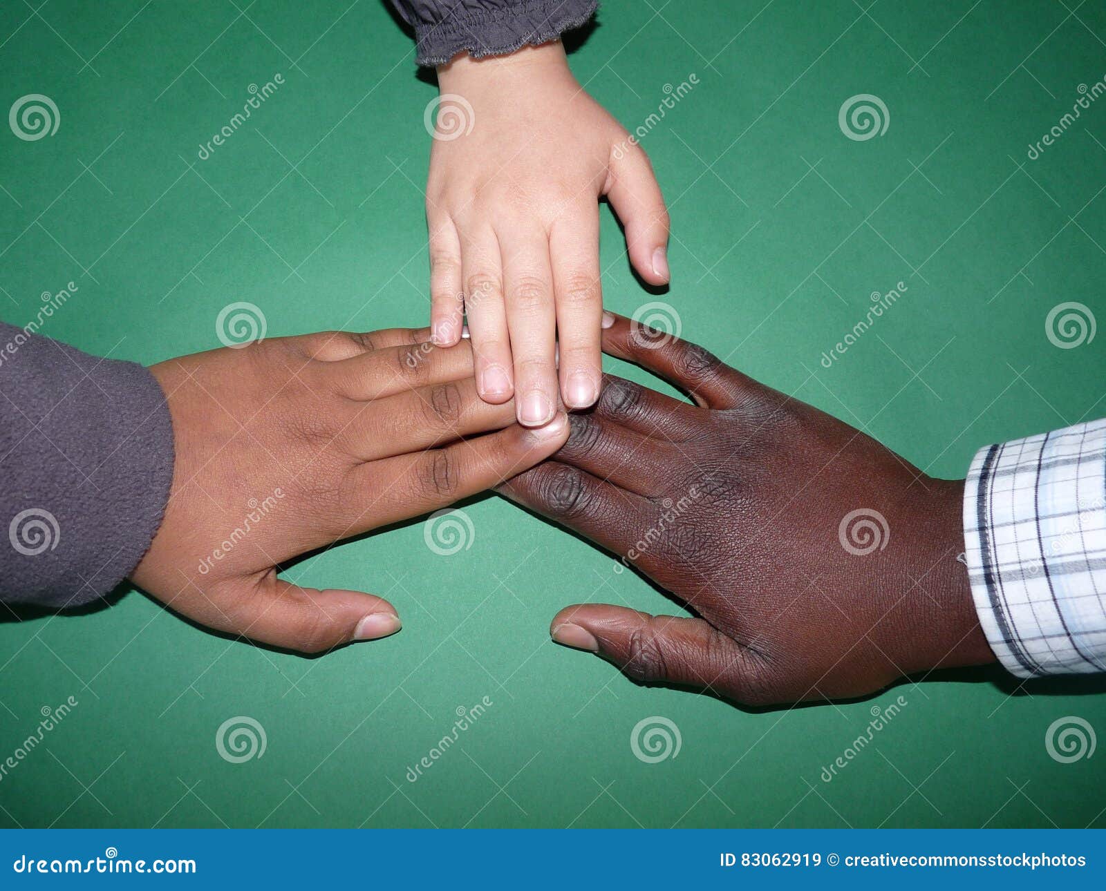 2 Person And 1 Child Connected Hands Picture. Image: 83062919