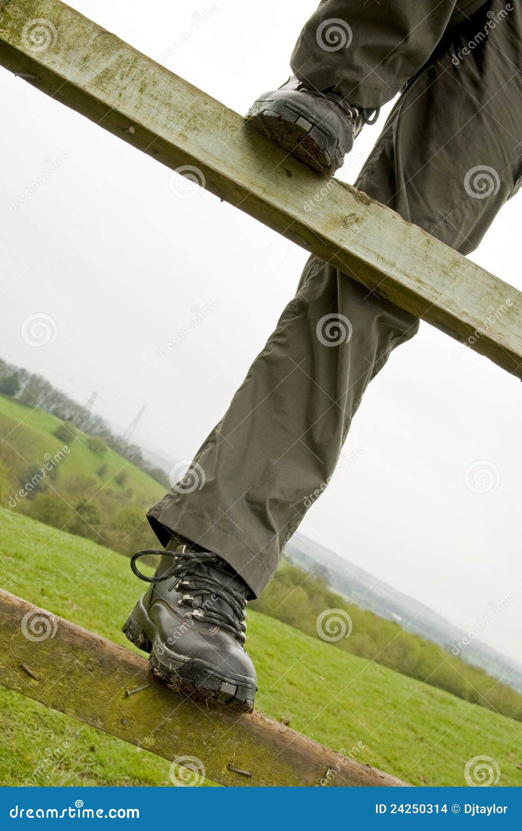 Boy Climbing Over Brick Fence Stock Photography | CartoonDealer.com ...
