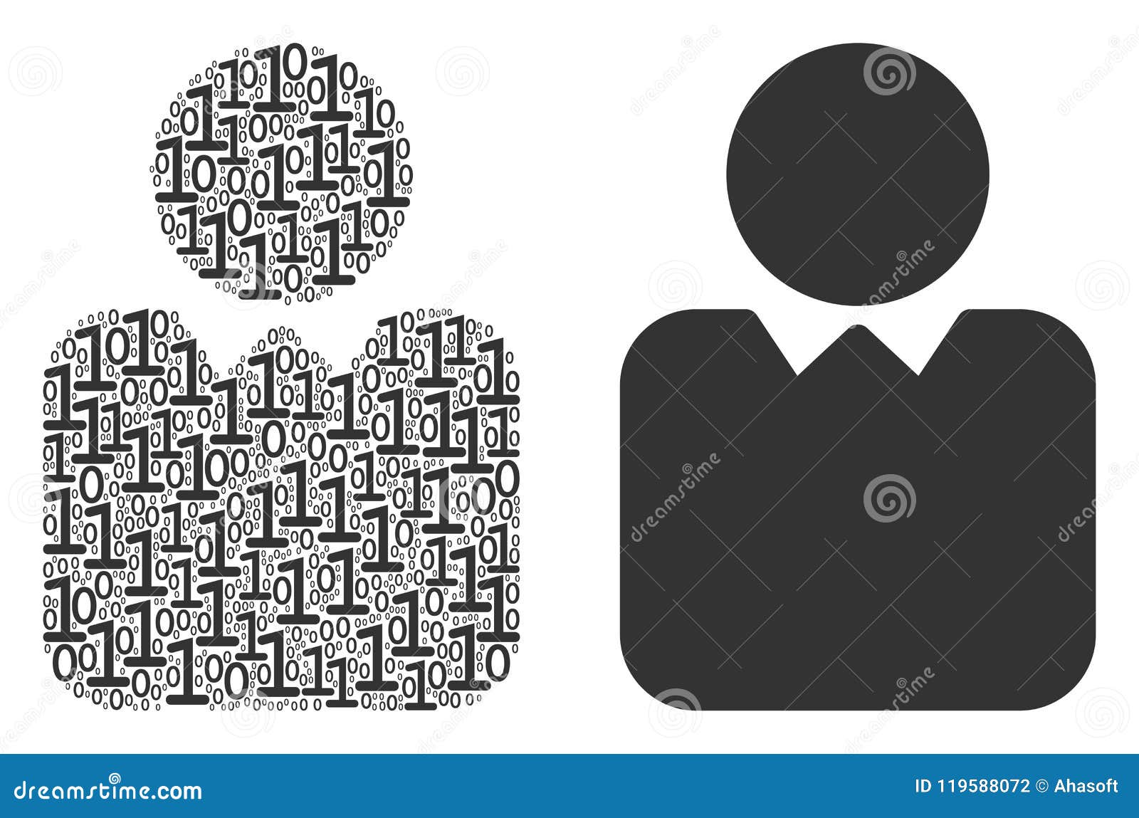 Person Composition of Binary Digits Stock Vector - Illustration of ... Person Composition of Binary Digits Stock Vector - Illustration of ...