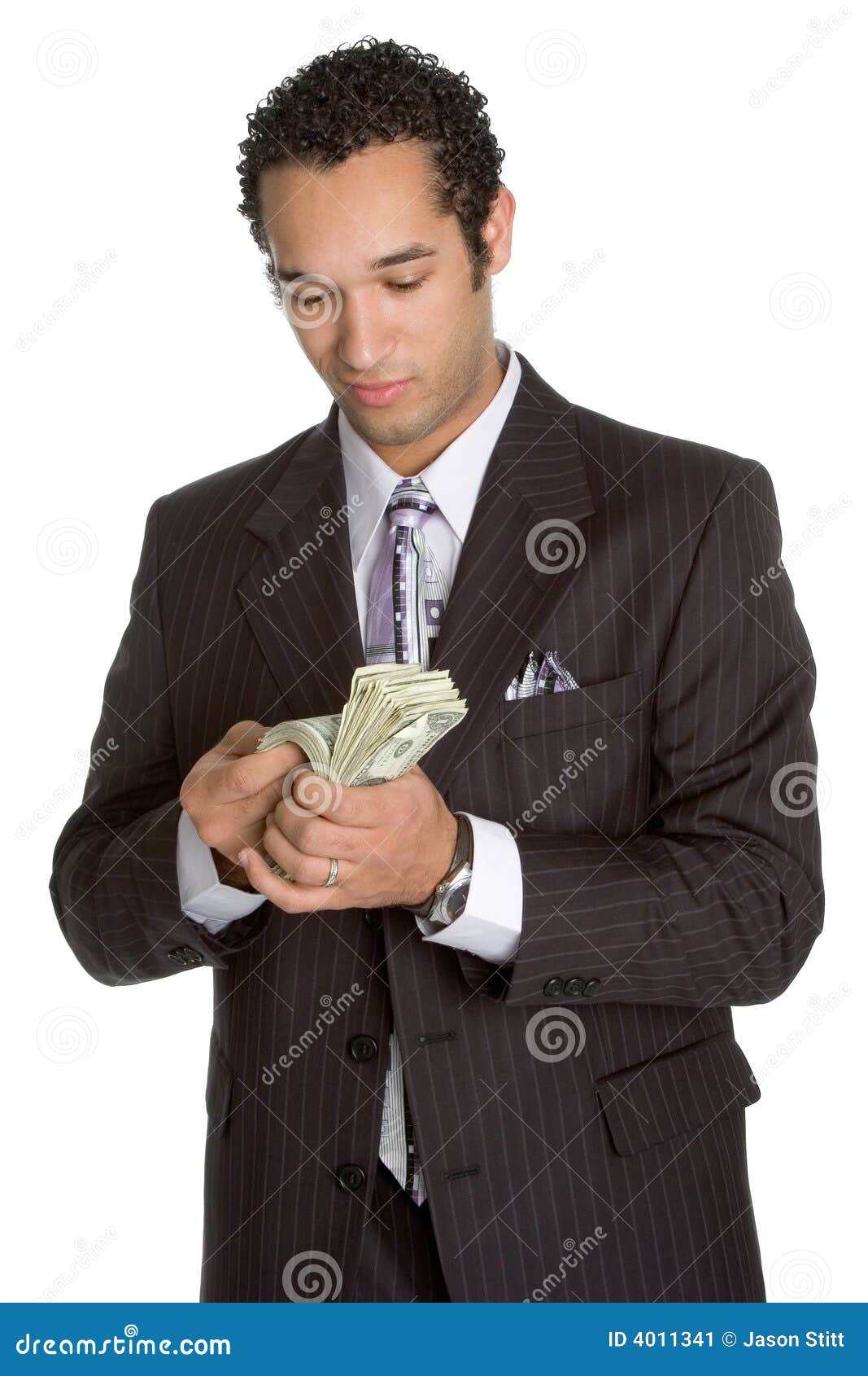 Person Counting Money stock image. Image of isolated, businessman - 4011341