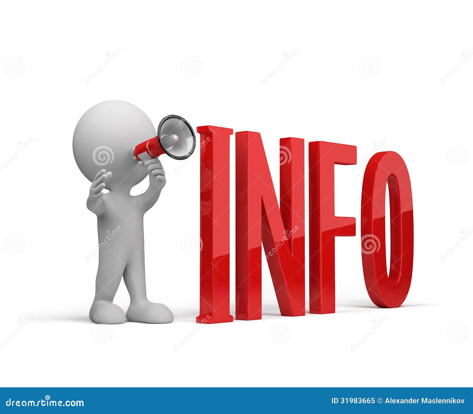 Person 3D Gibt Informationen Stock Abbildung - Illustration von ...