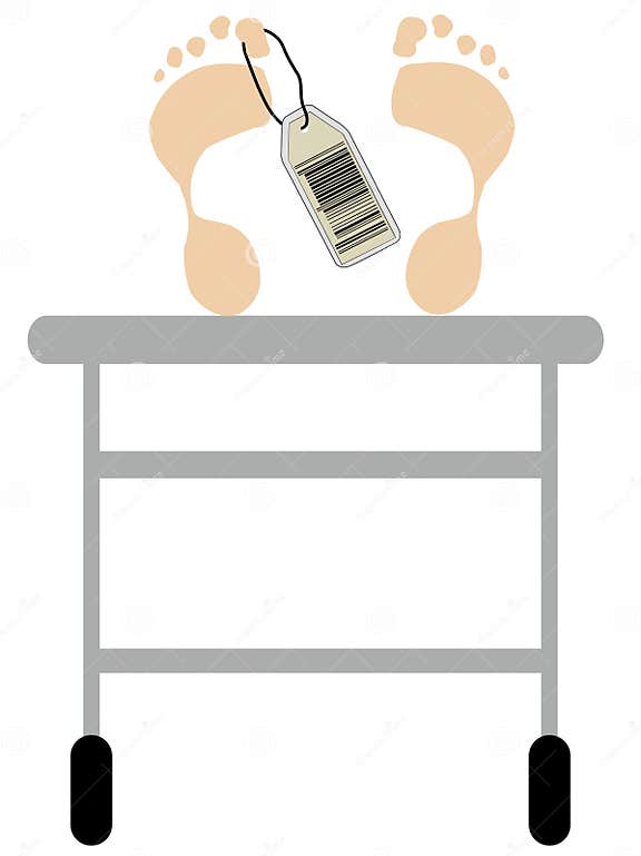 Person dead on gurney stock vector. Illustration of pathologist - 5813663