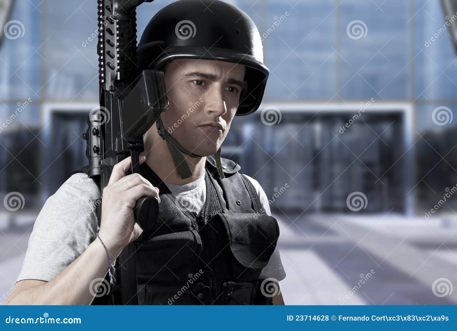Person, Defense of Building, Protecting Stock Photo - Image of subfisul ...