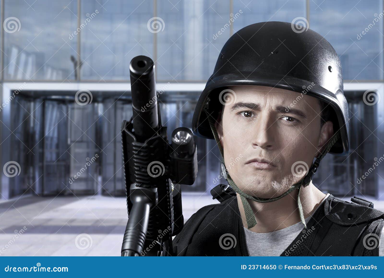 Person, Defense of Building, Protecting Stock Photo - Image of soldier ...