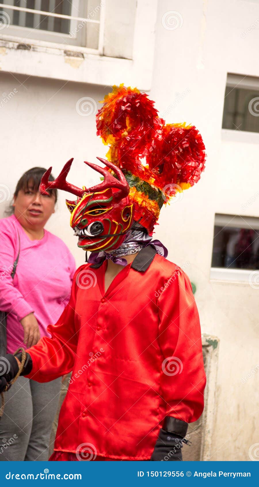 Person in a devil mask editorial photo. Image of entertainment - 150129556