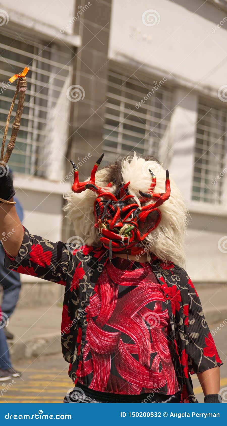 Person in a devil mask editorial photography. Image of person - 150200832