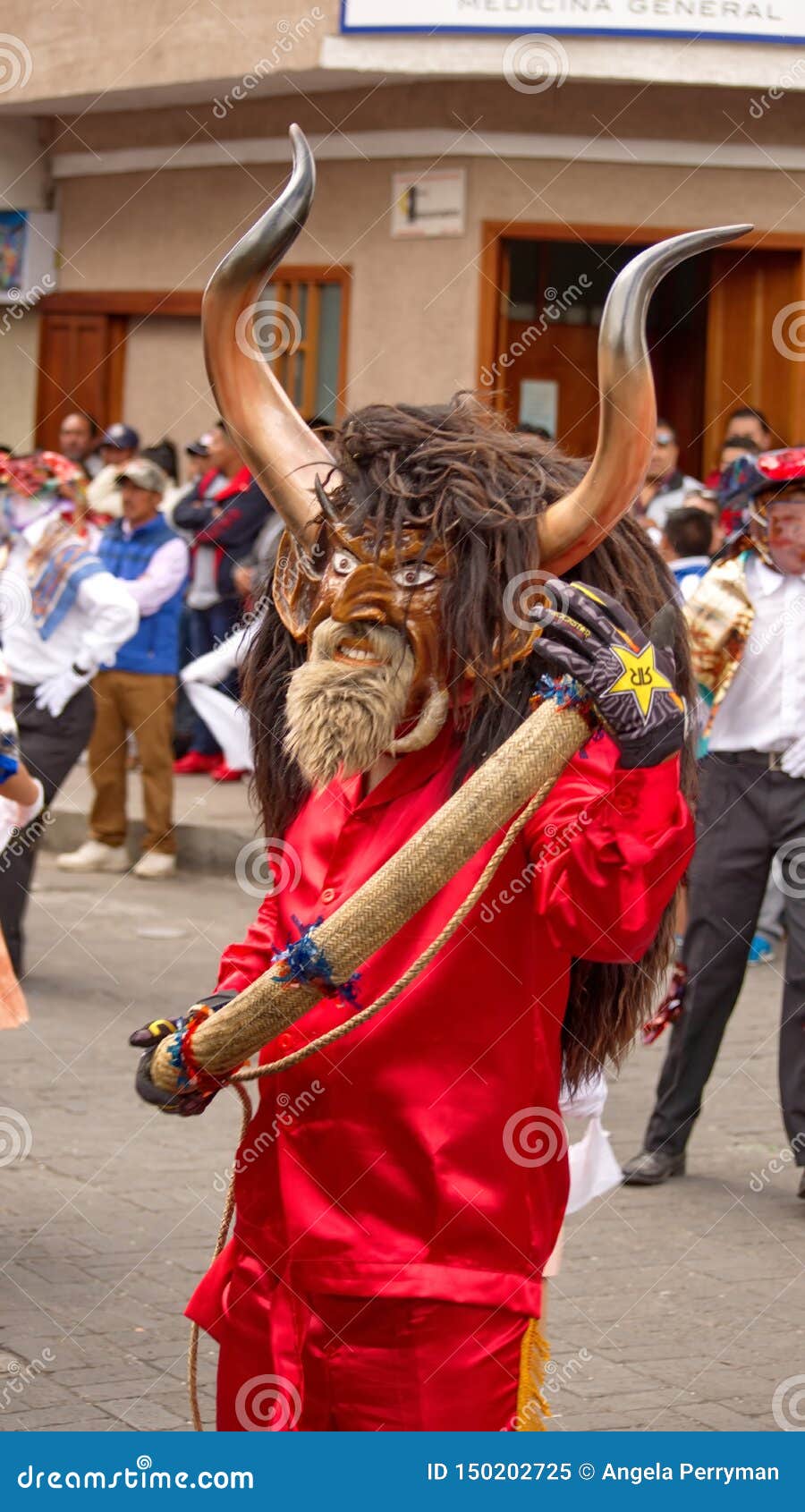 Person in a devil mask editorial image. Image of diablada - 150202725