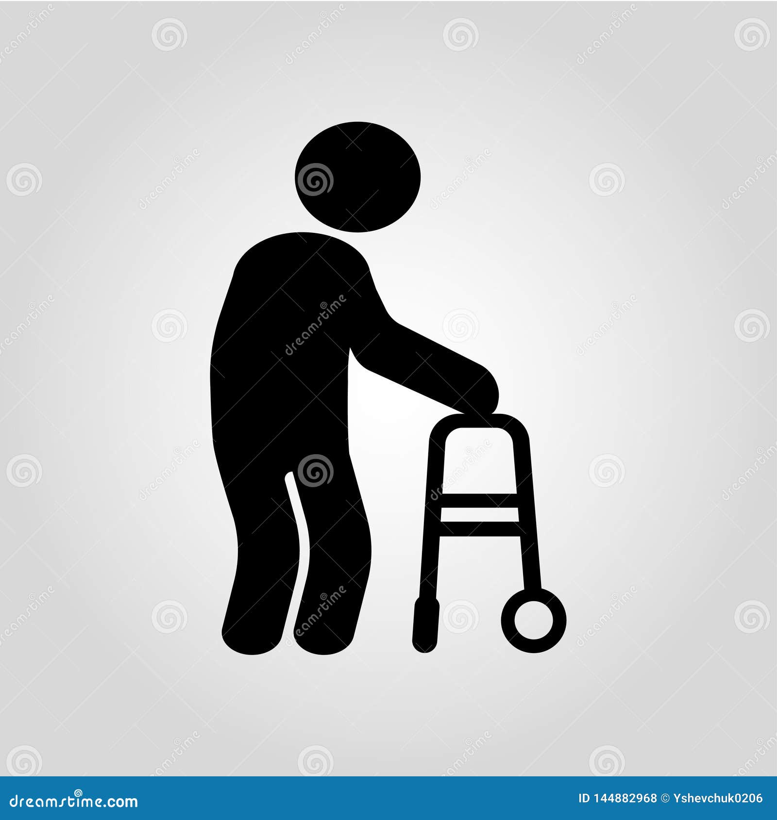 Person With Disabilities And Physical Injury Symbols. Wheelchair Sign ...
