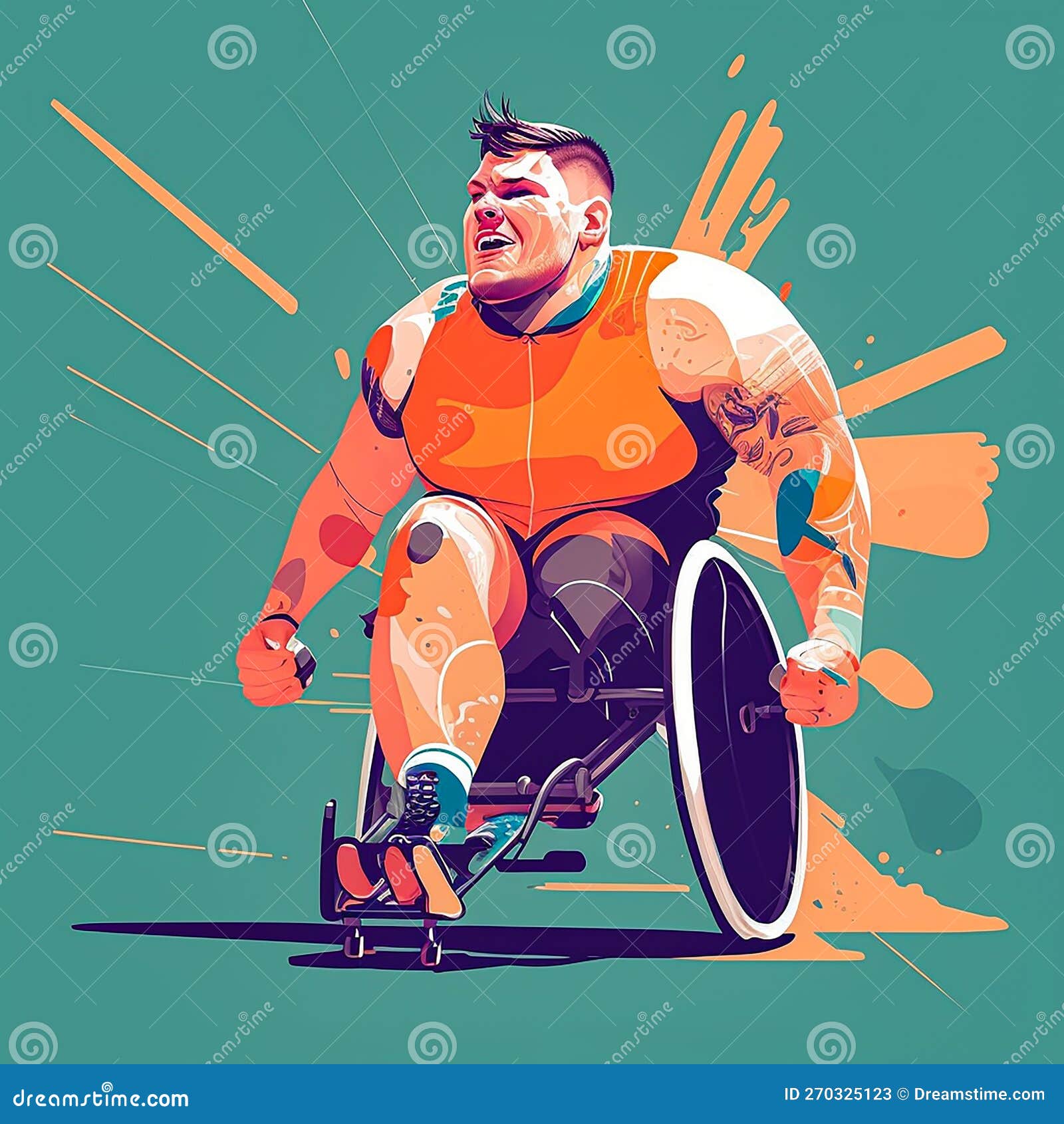 Person with a Disability Engaging in a Physical Activity or Sport Stock ...