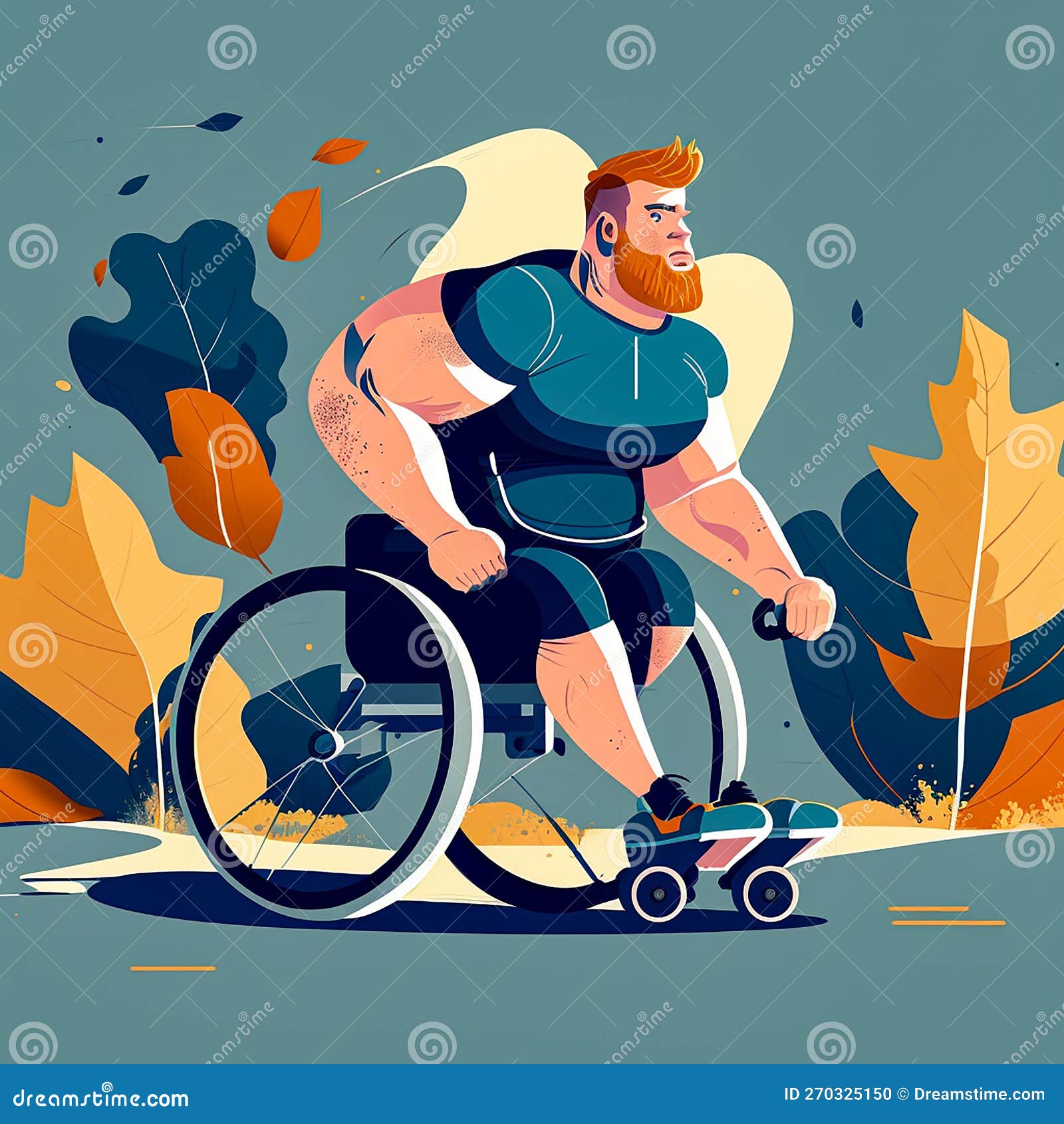 Person with a Disability Engaging in a Physical Activity or Sport Stock ...