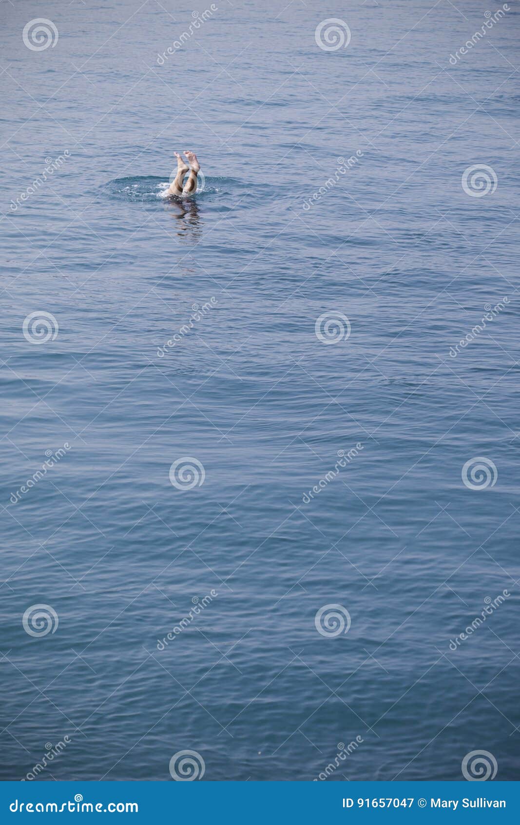 Person Diving into Open Water Stock Image - Image of open, healthy ...