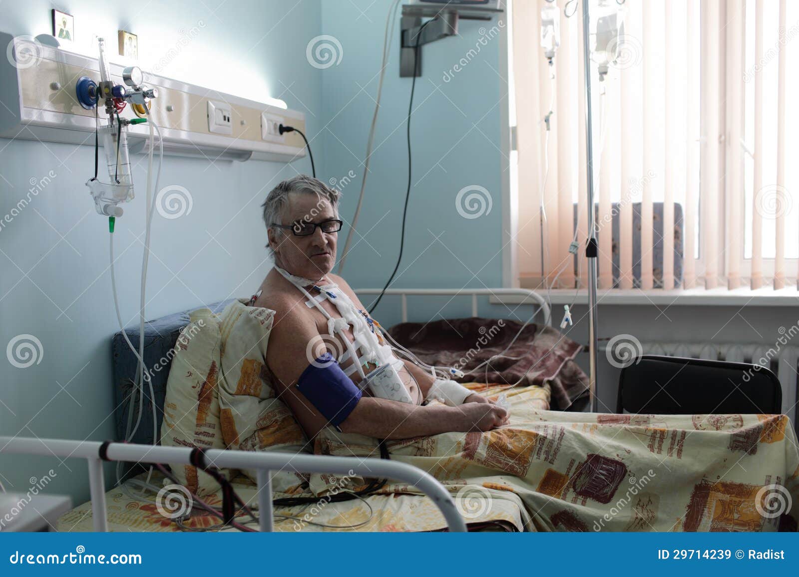 Person on a drip stock image. Image of pacemaker, pain - 29714239