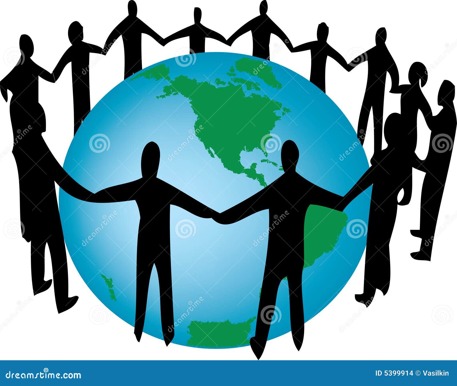 The person on the earth stock vector. Illustration of figurine - 5399914