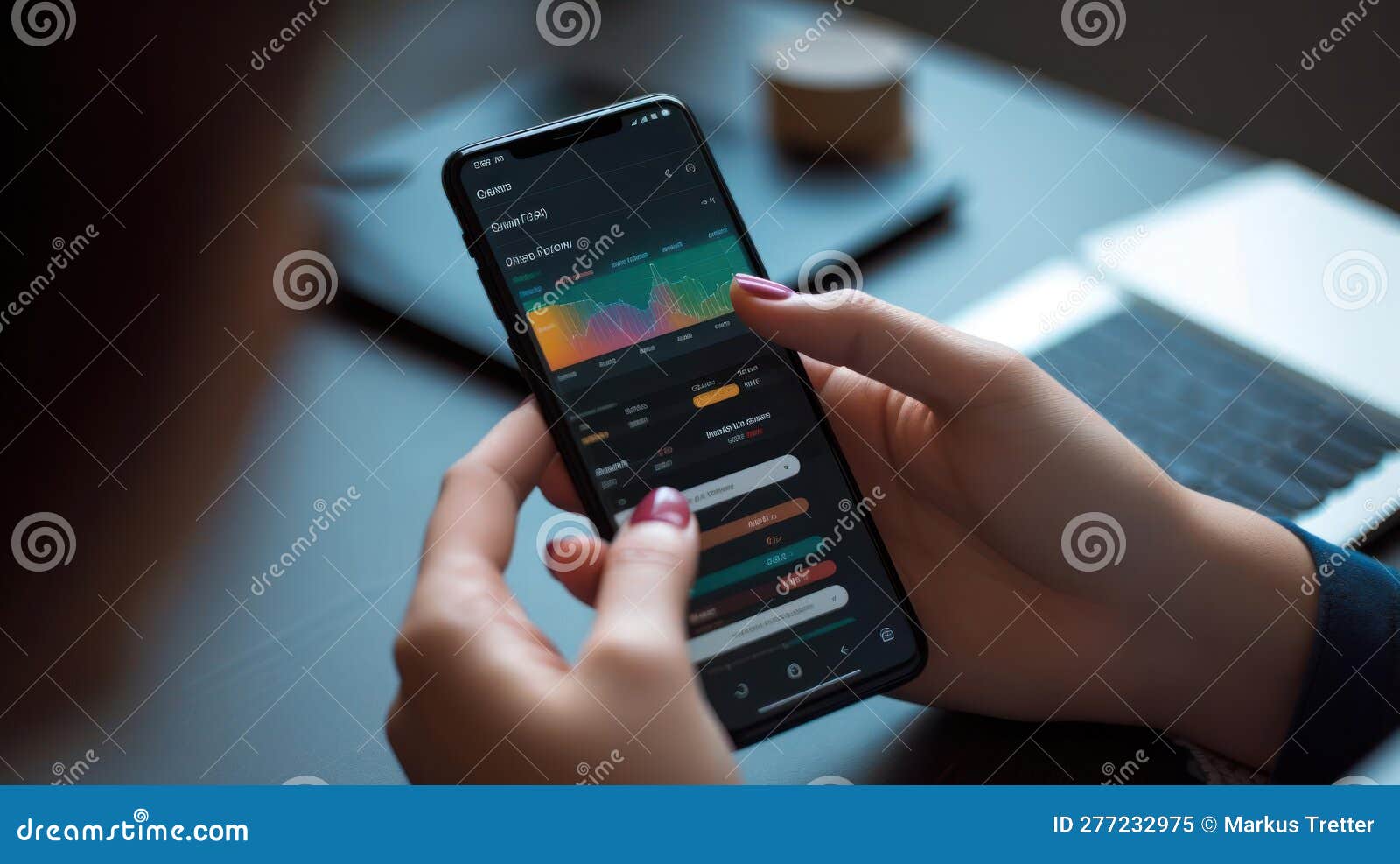 A Person Using a Mobile App To Track Their Retirement Contributions ...