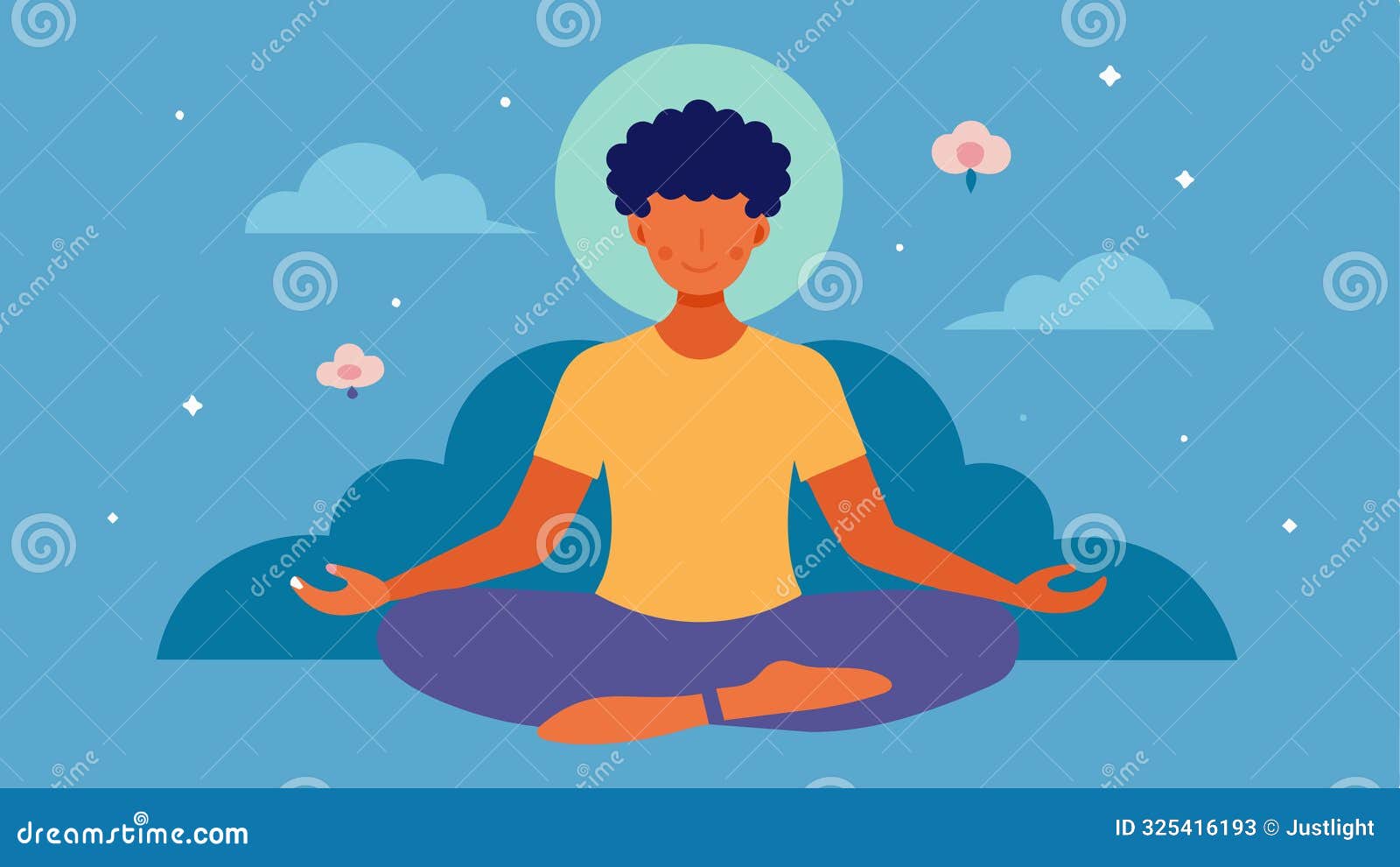 A Person Engaged in a Guided Meditation Session Using Mindful Awareness ...