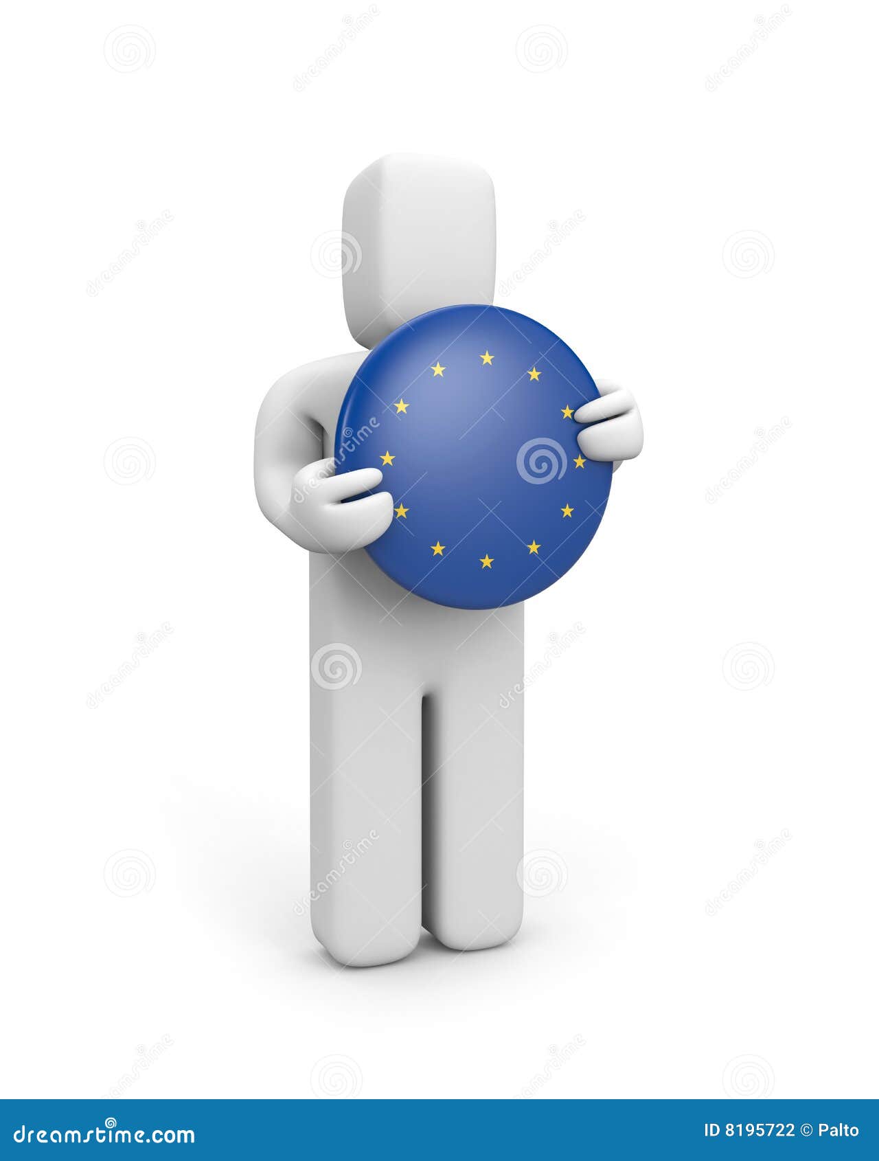 Person with Euro Badge (badge) Stock Illustration - Illustration of ...