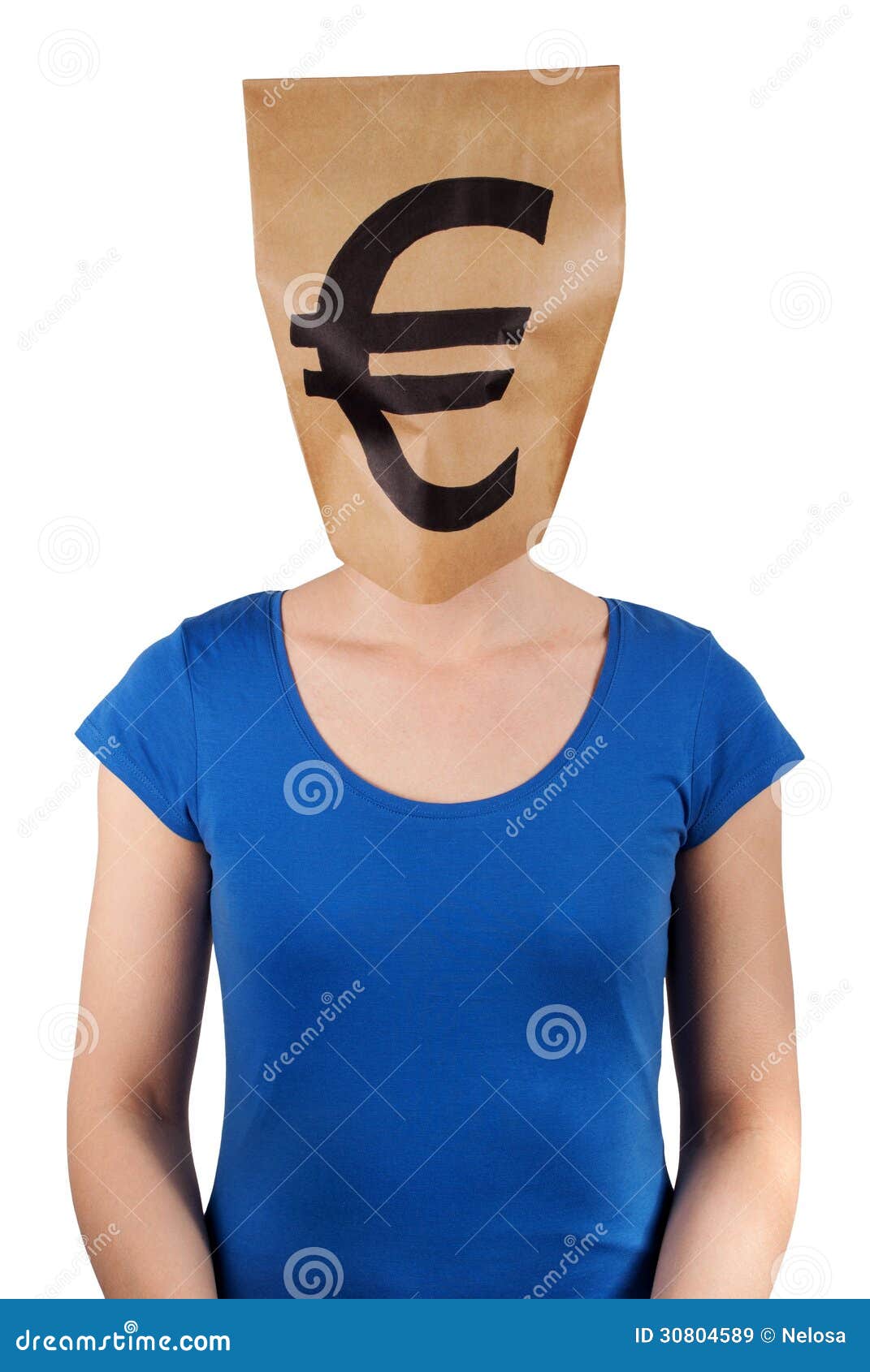 Person with euro head stock image. Image of hidden, currency - 30804589