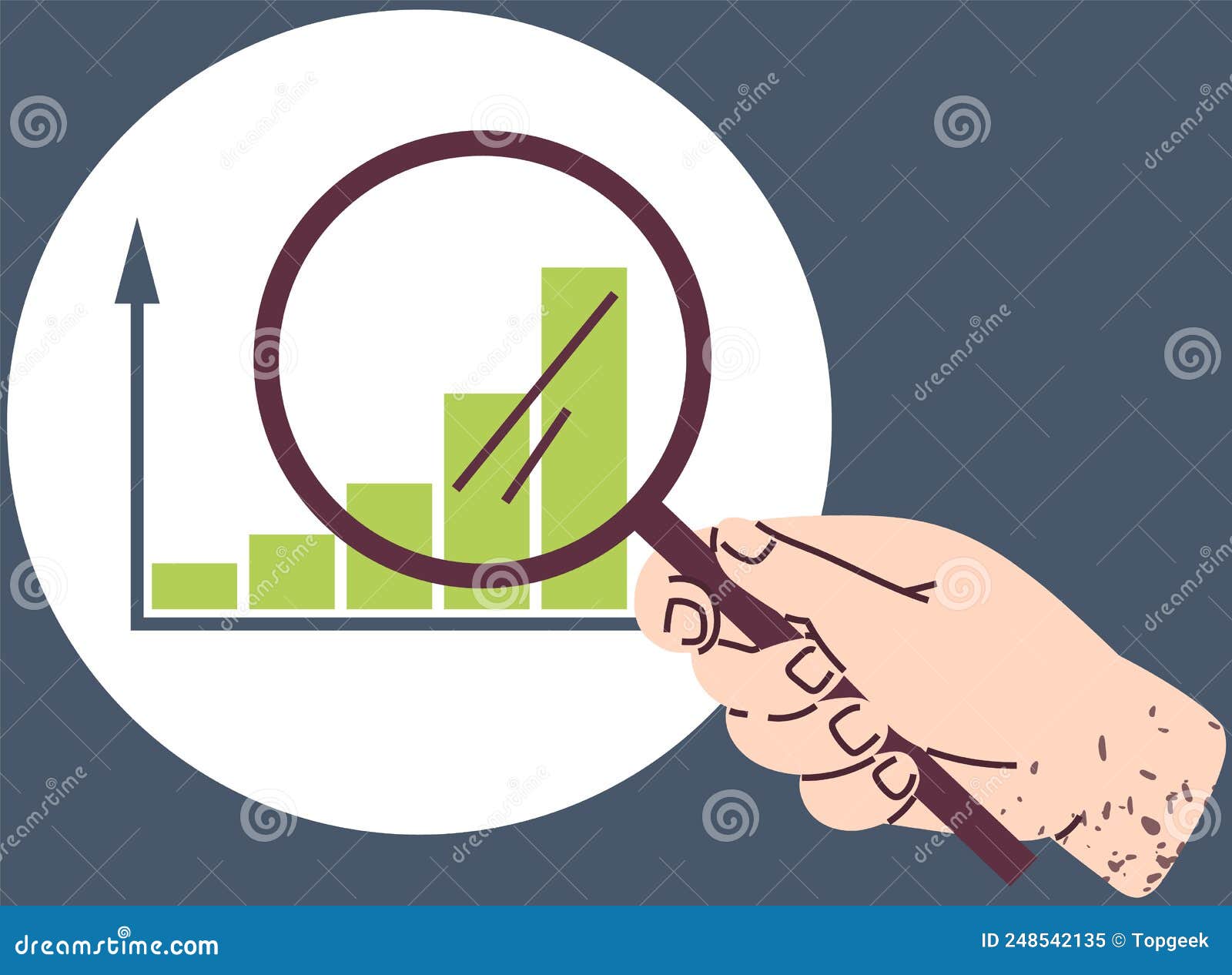 Magnifier Hand Drawn By One Continuous Line Art Drawing Vector ...