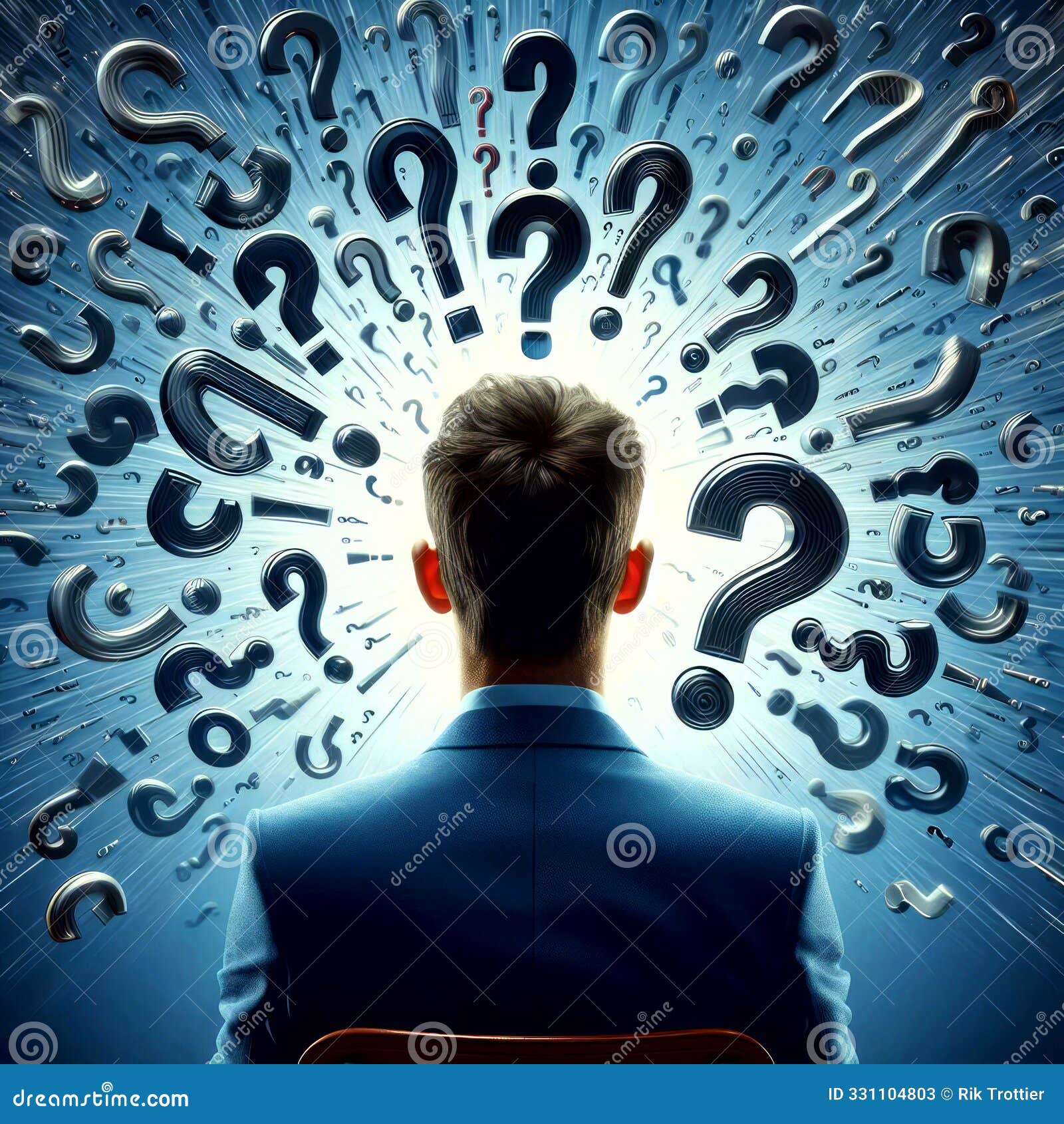 Person Facing Difficult Decisions Stock Illustration - Illustration of ...