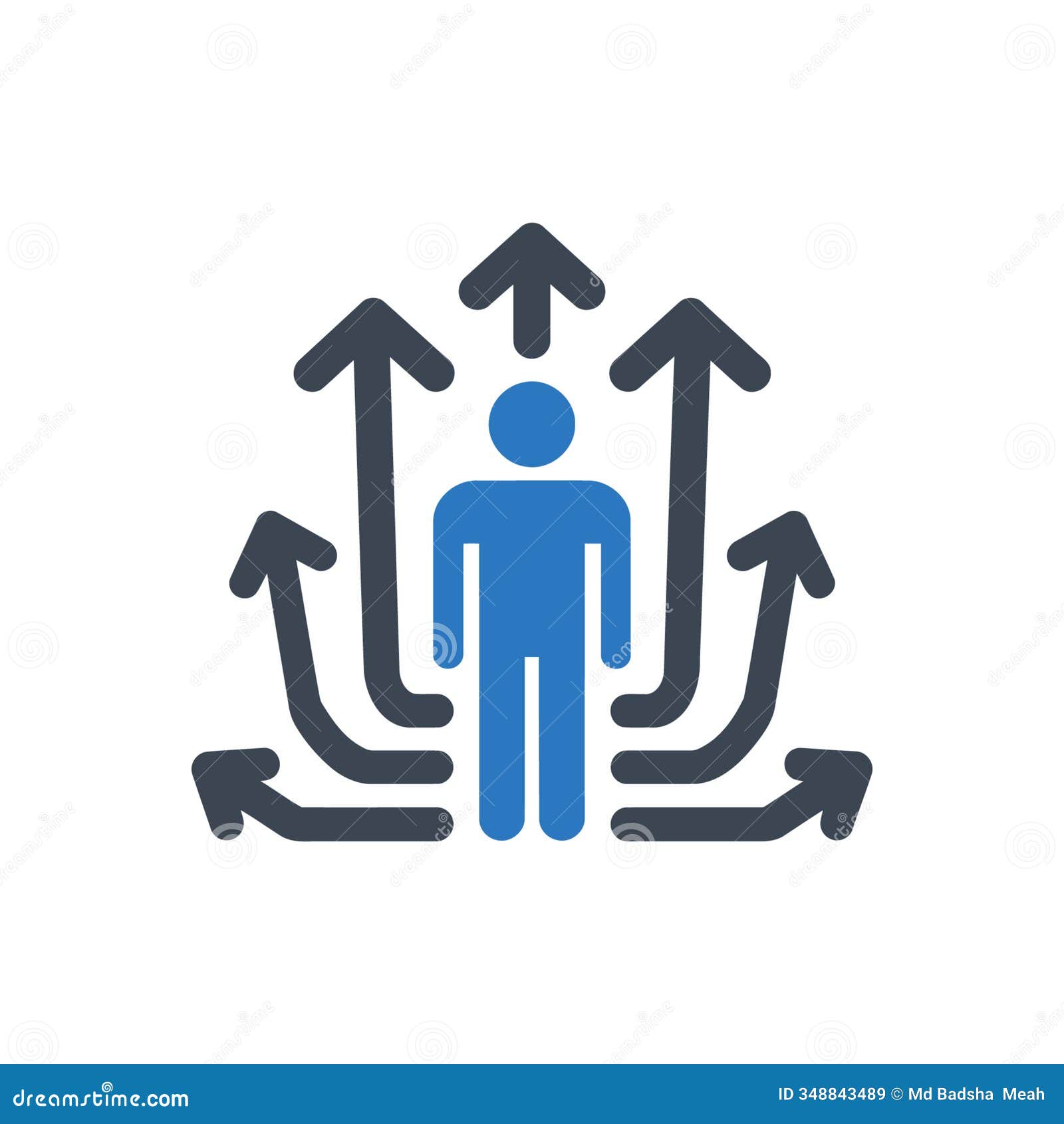 Person With Arrows Stock Photography | CartoonDealer.com #44721650