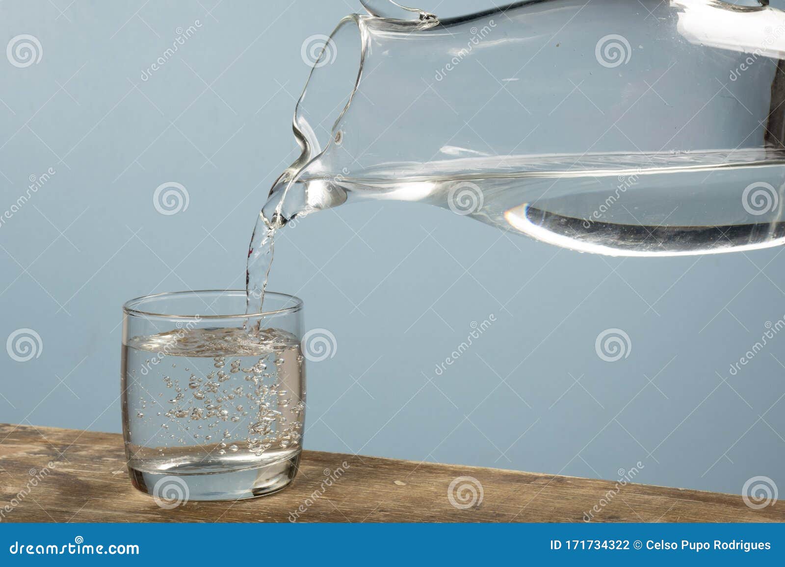 Person Filling a Cup of Water with a Jar Stock Photo - Image of potable ...