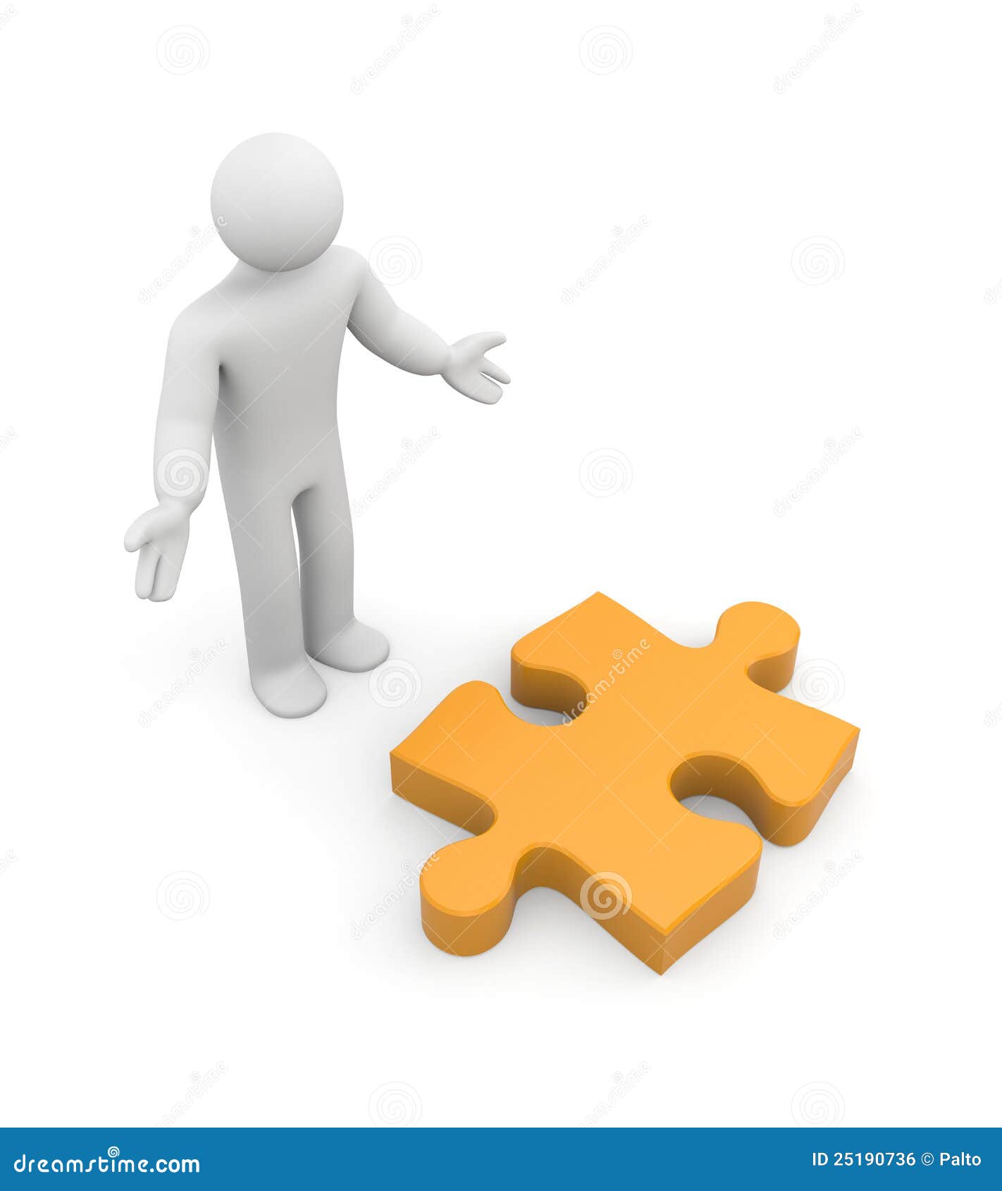Person find puzzle stock illustration. Illustration of puzzle - 25190736