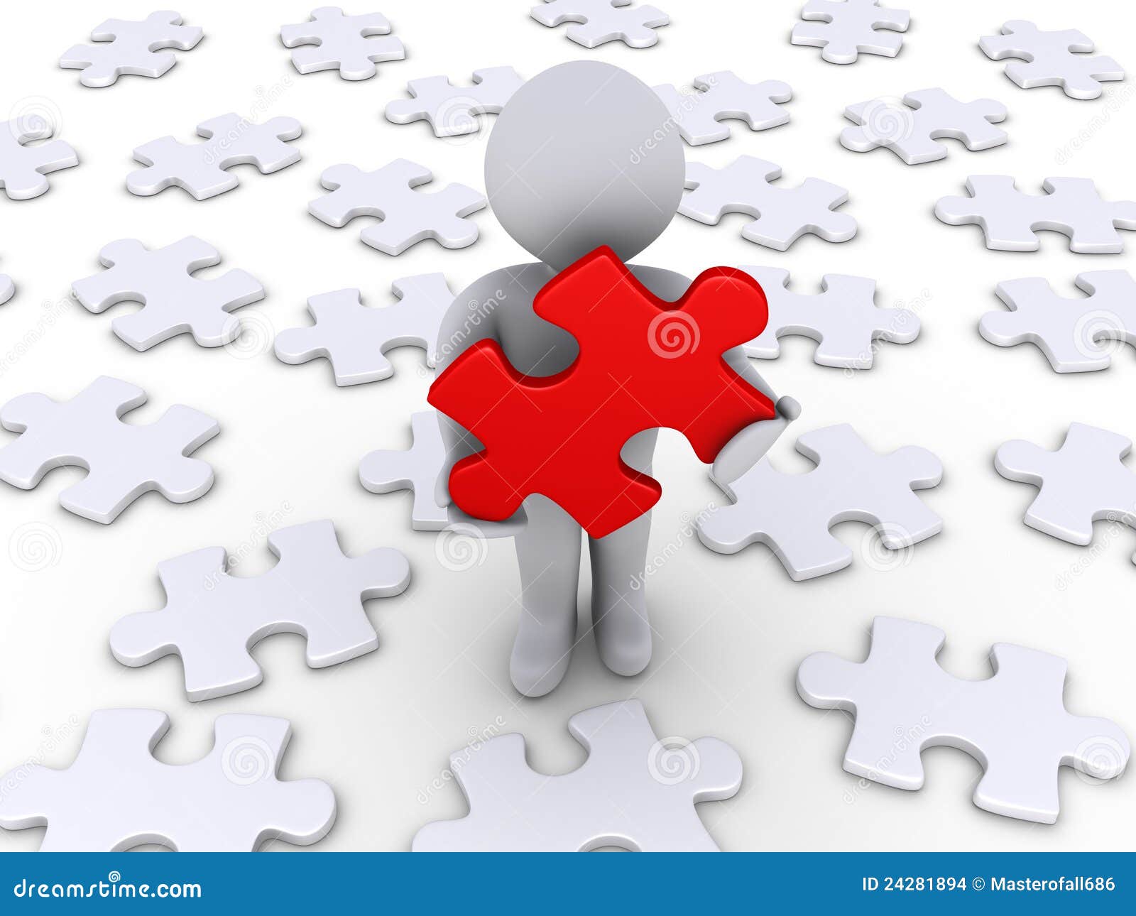 Person finds the solution stock illustration. Illustration of solution ...