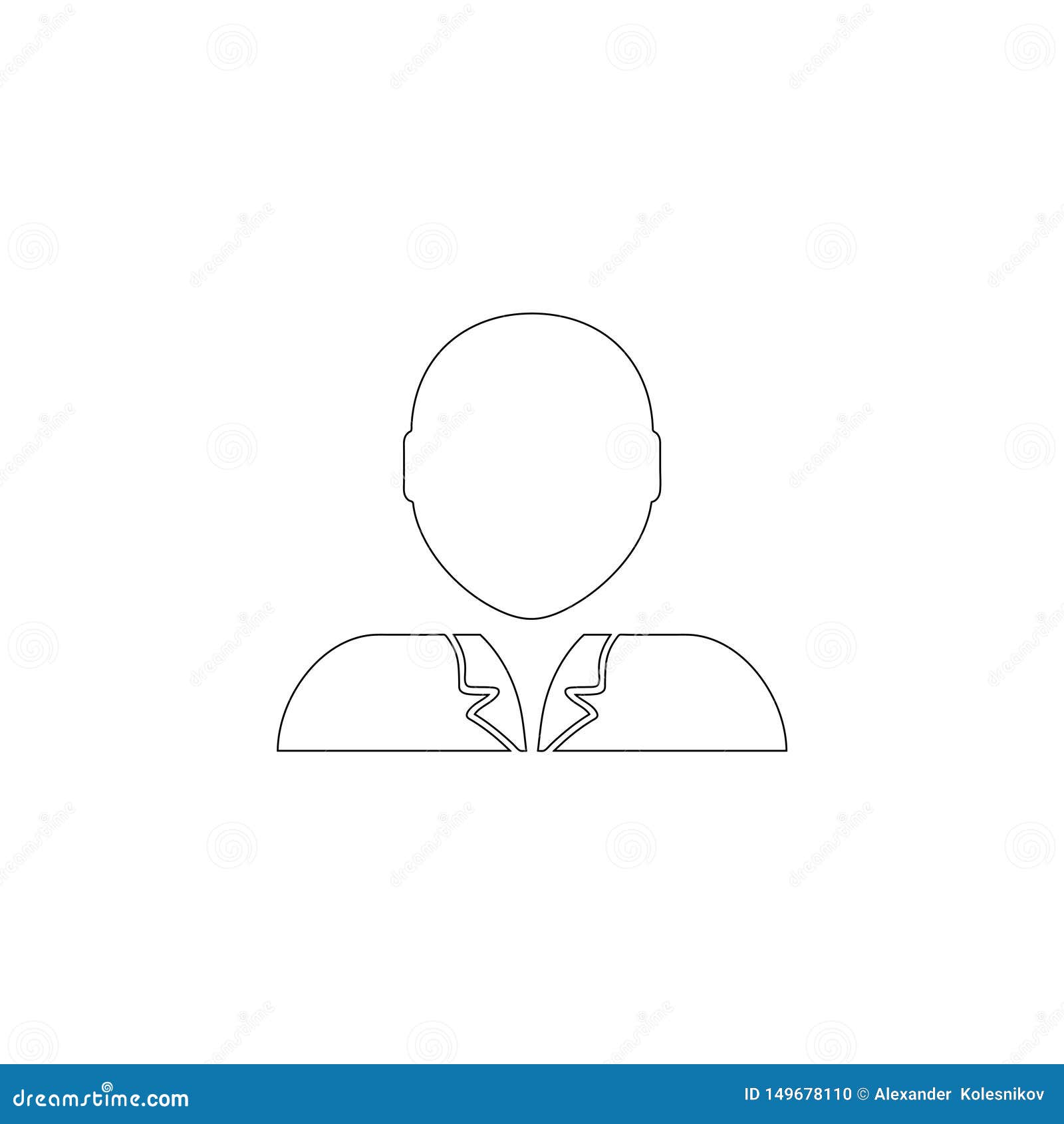 Person. flat vector icon stock vector. Illustration of office - 149678110